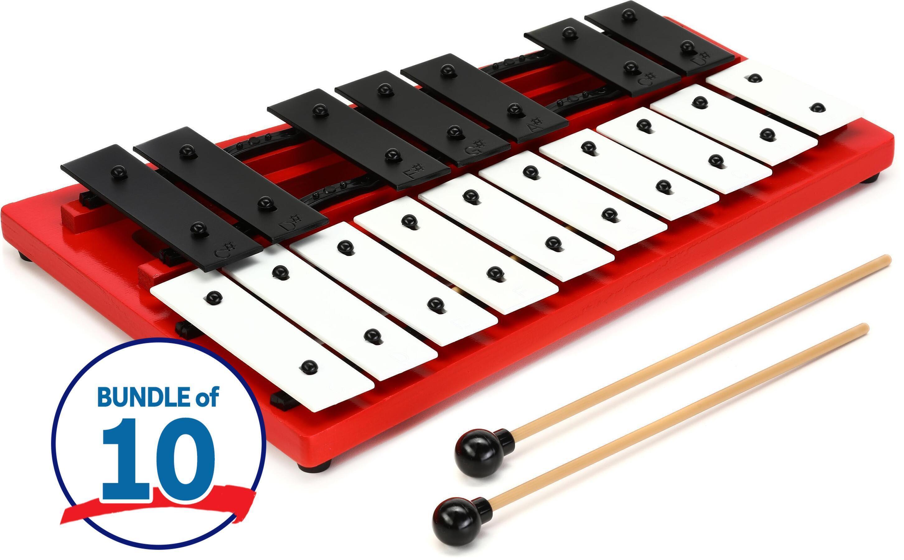 Rhythm Band RB2207 17-note Chromatic Student Bell Set (10 Pack ...