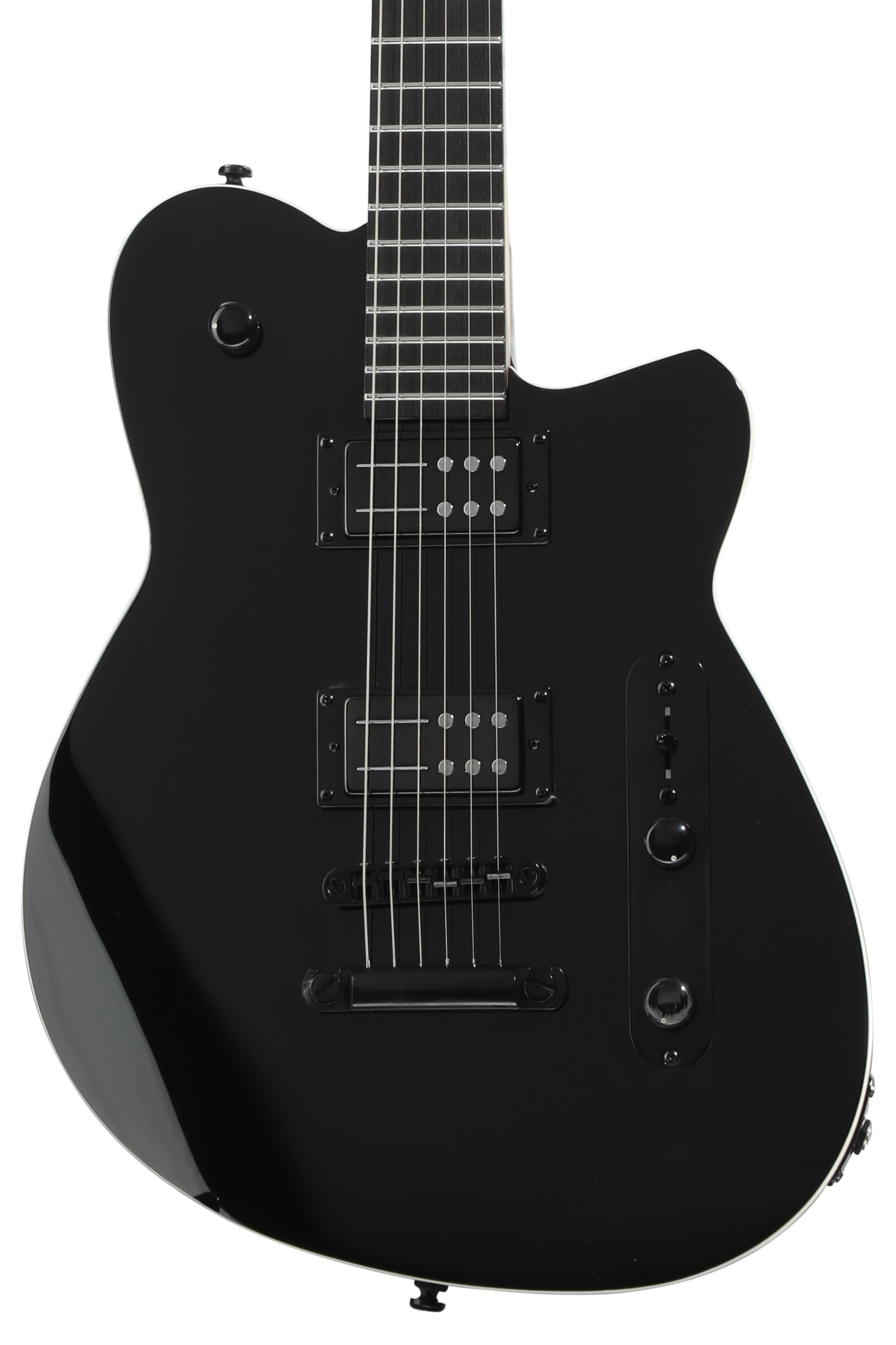 Reverend Charger RA Blackout Electric Guitar - Midnight Black | Sweetwater