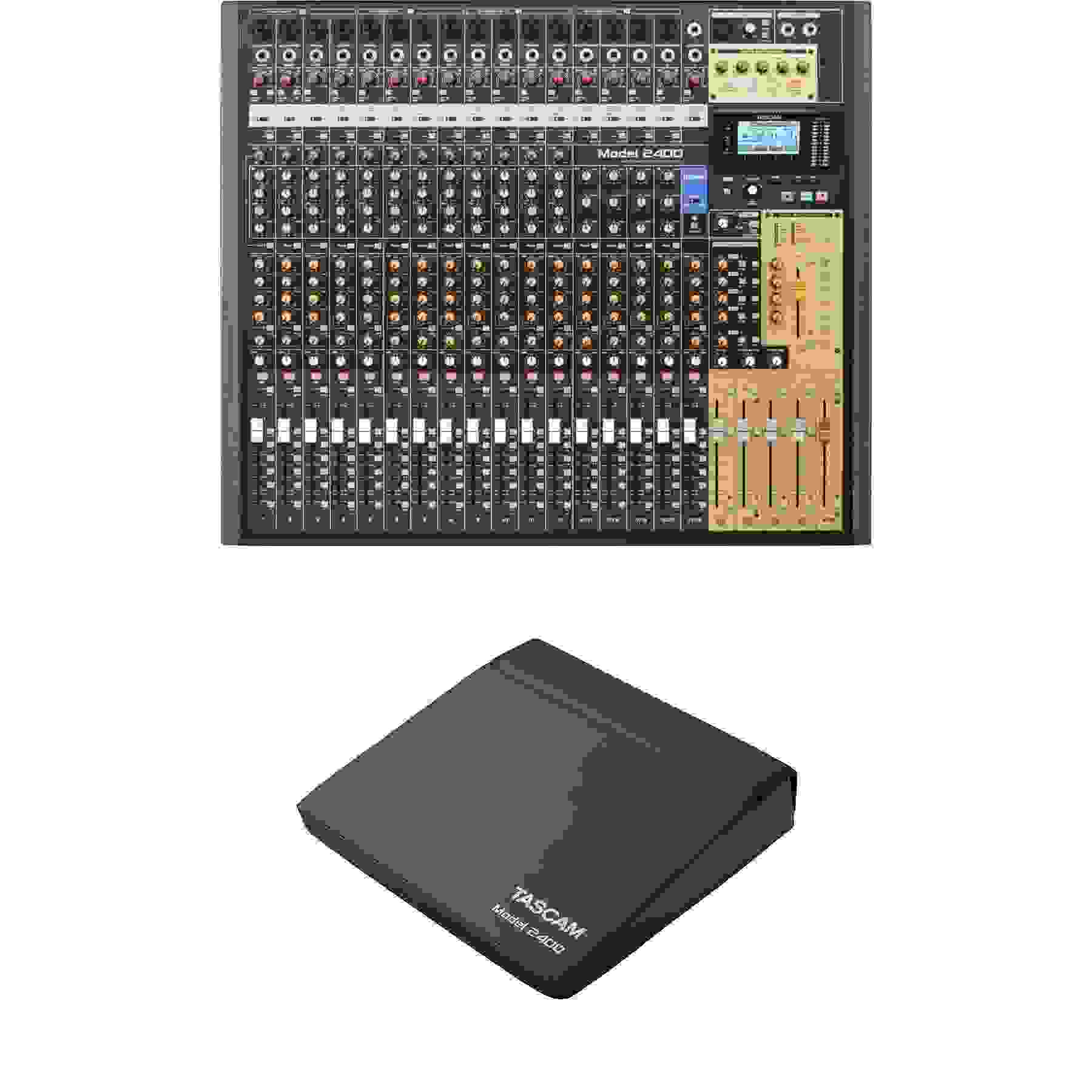 TASCAM Model 2400 24-channel Analog Recording Console with Dust Cover ...