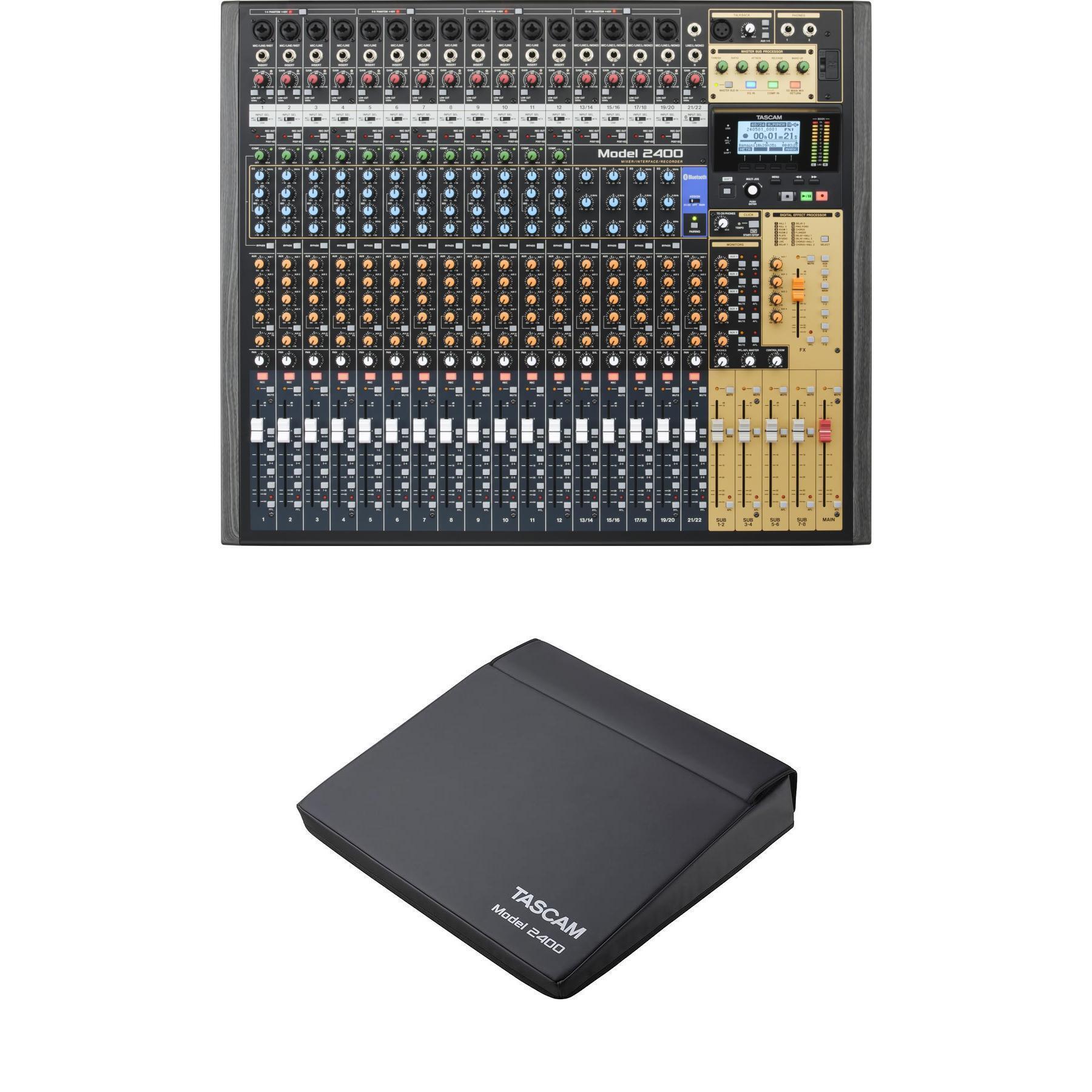 TASCAM Model 2400 24-channel Analog Recording Console with Dust Cover ...