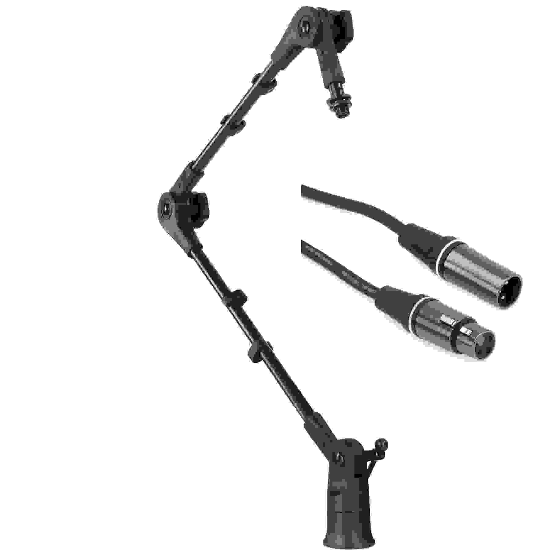 Gator Frameworks Slim-profile Desk-mounted Broadcast/Podcast Microphone ...