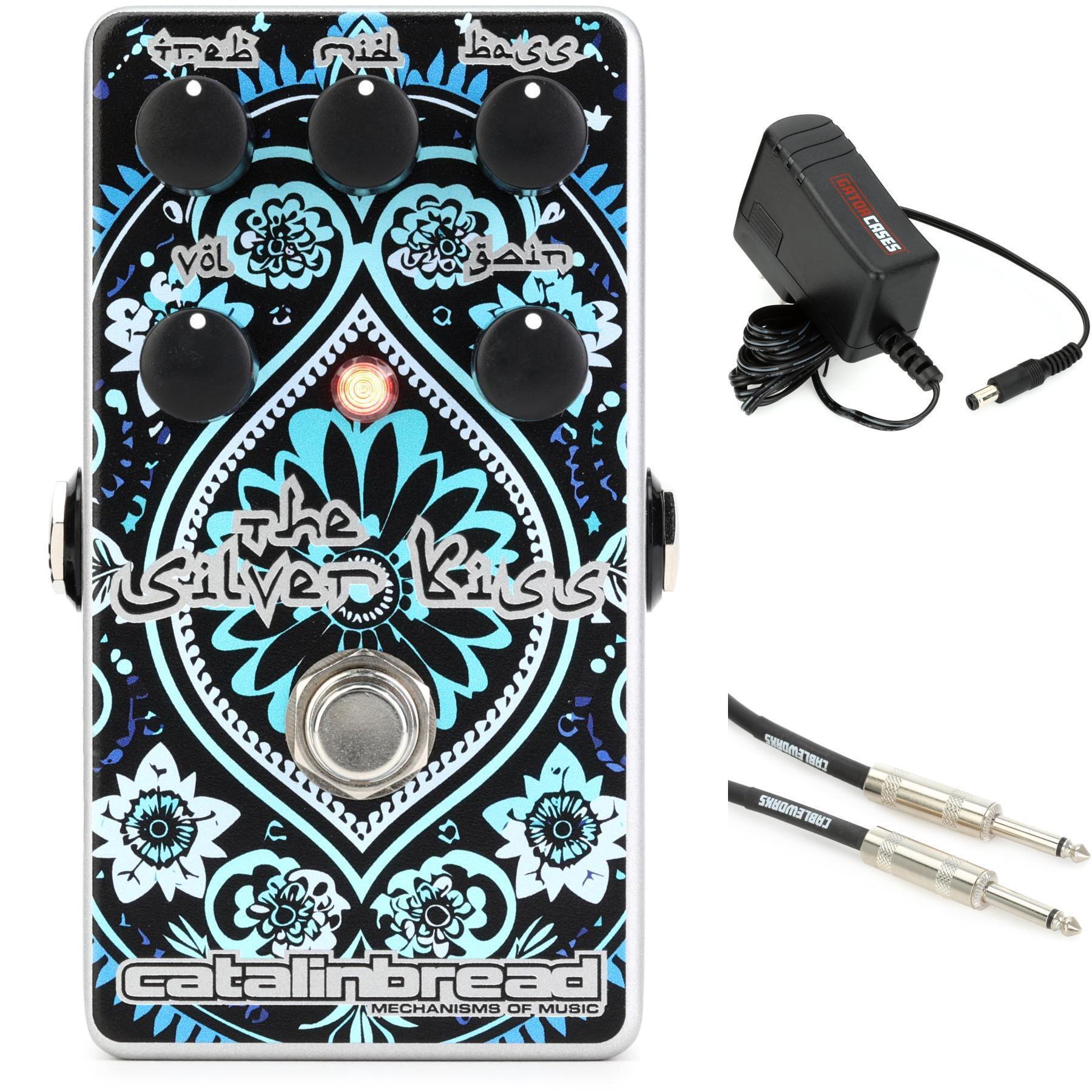 Catalinbread Silver Kiss MK2 Overdrive/Clean Boost/EQ Pedal with Power ...