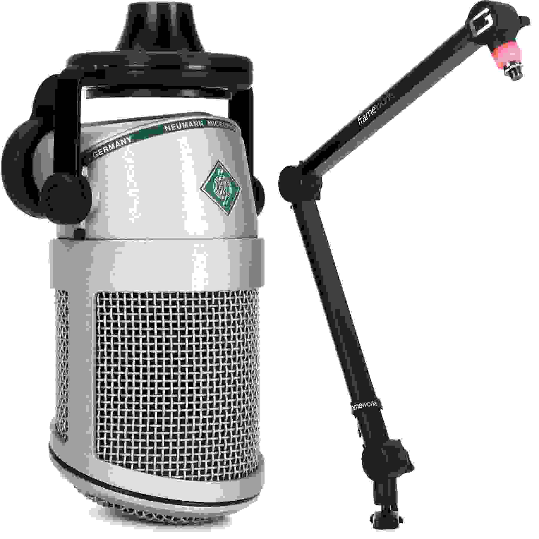 Neumann BCM 705 Dynamic Broadcast Microphone with Broadcast Boom Arm ...