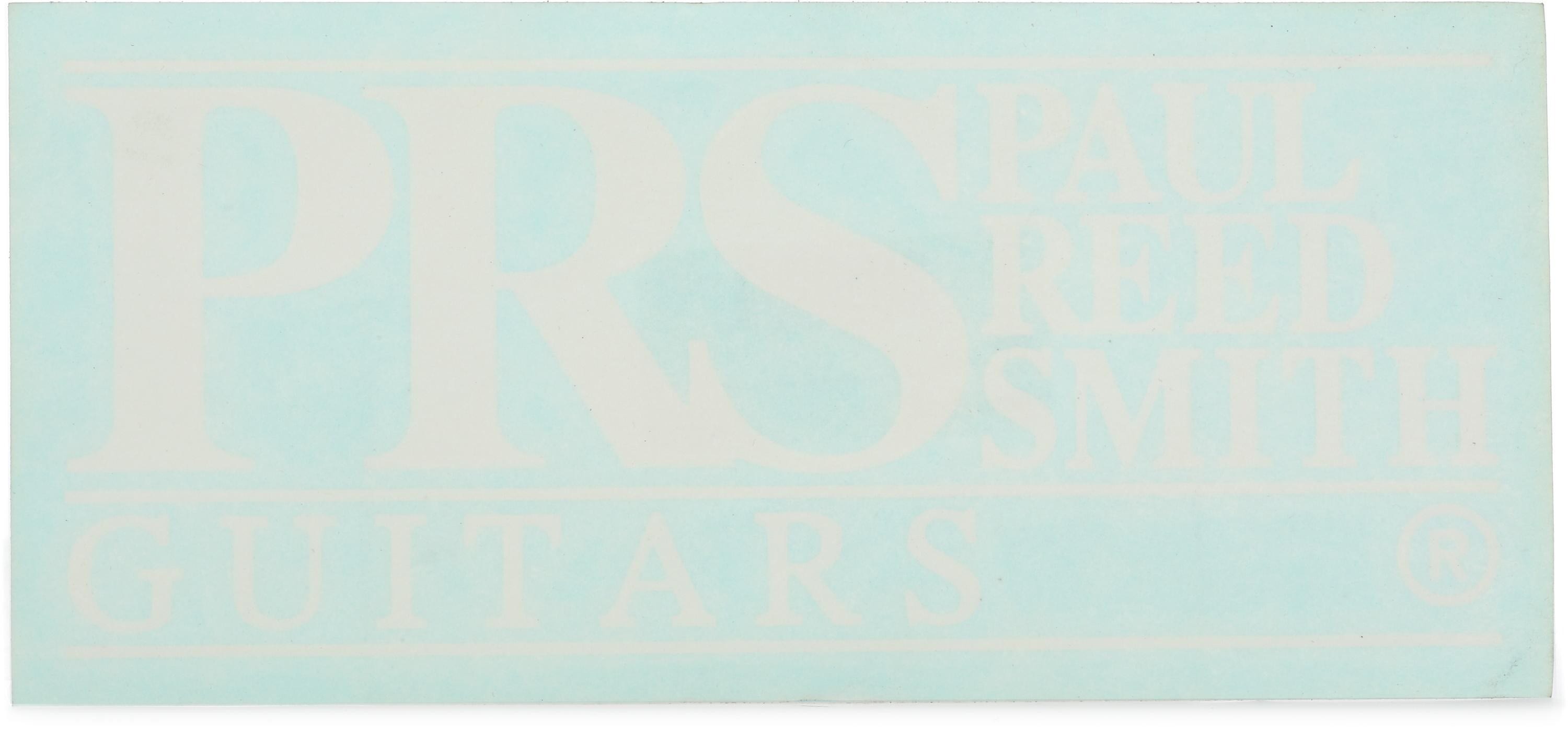 PRS White Block Logo Window Decal | Sweetwater