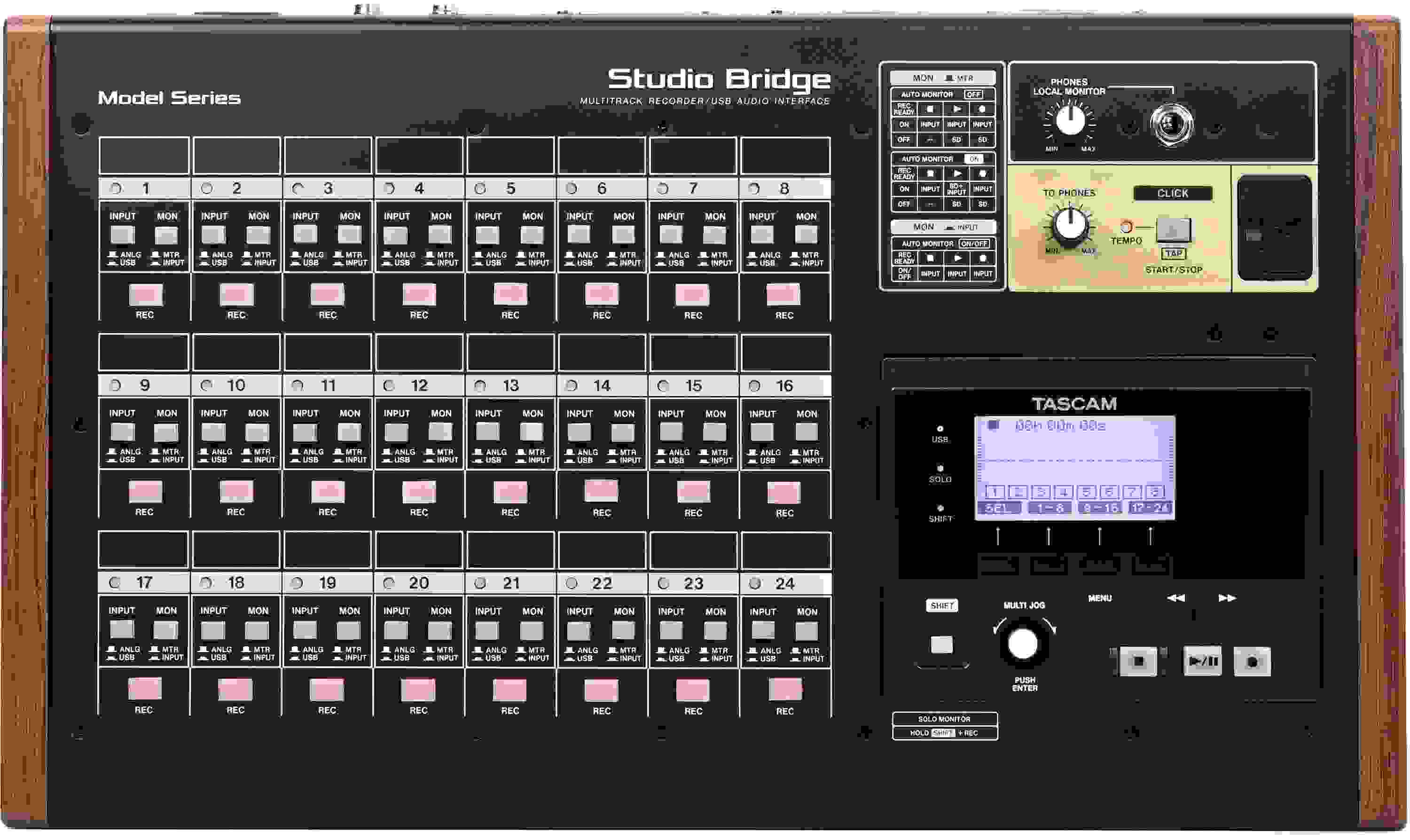 TASCAM Studio Bridge 24-track Analog Multitrack Recorder and USB Audio ...