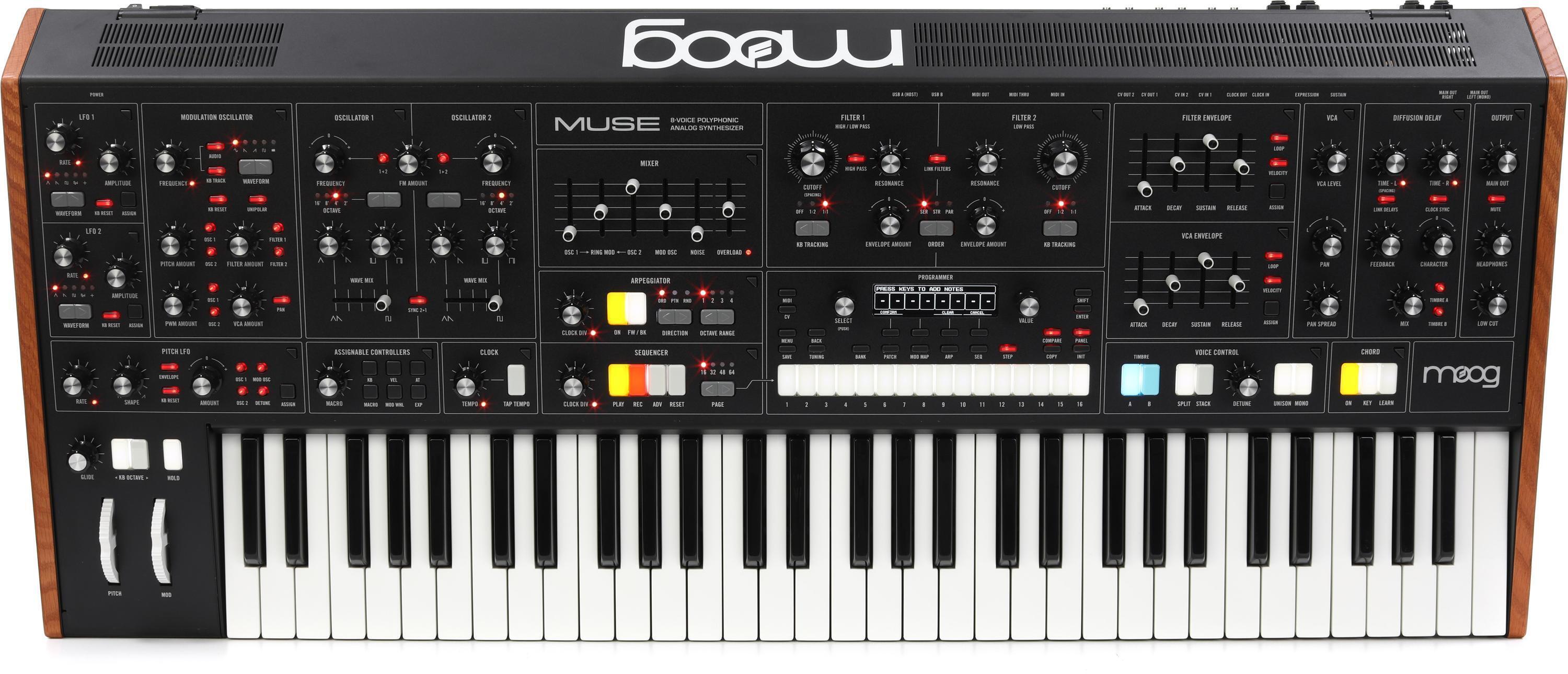 Moog Muse 8-voice Polyphonic Analog Synthesizer | Sweetwater