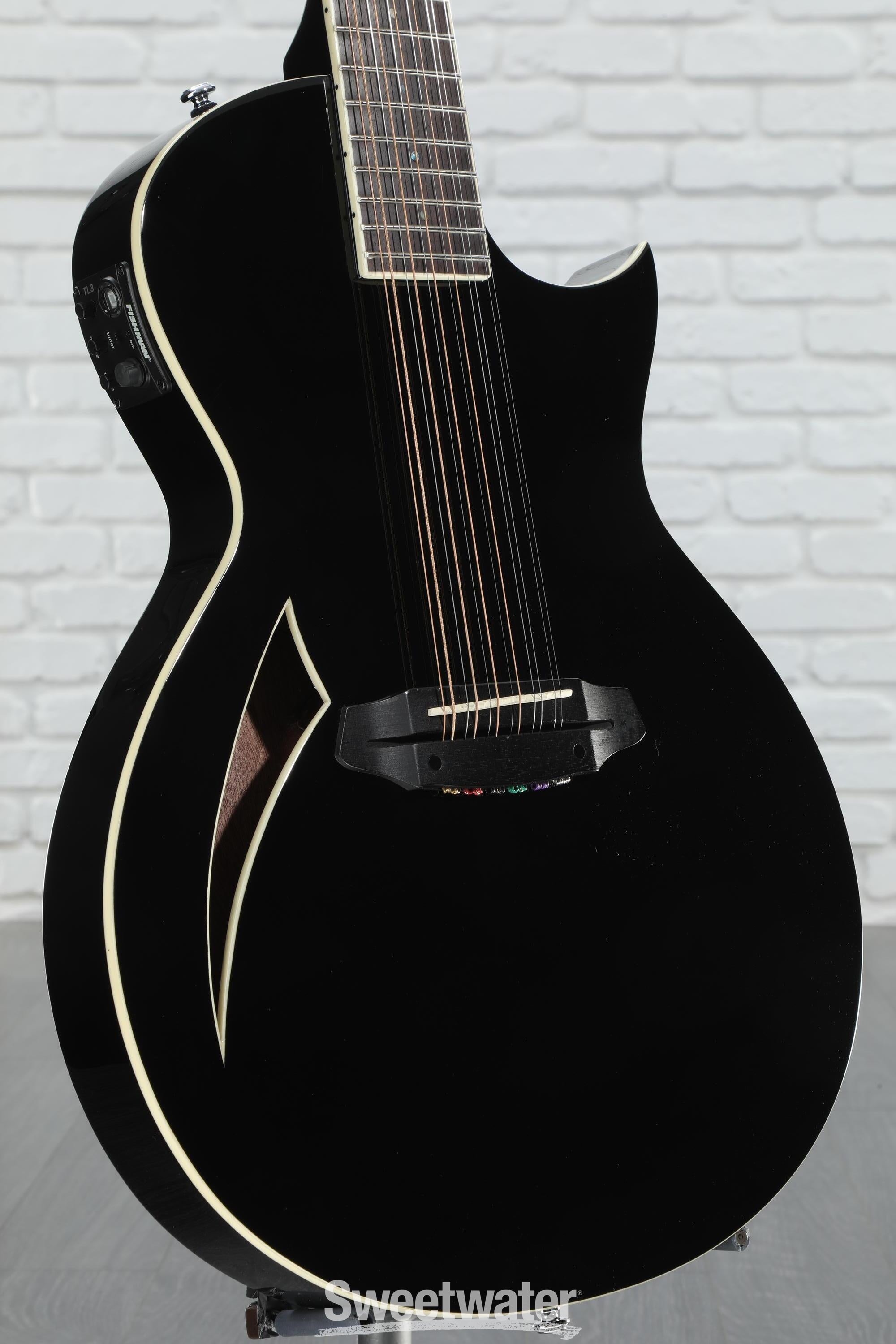 ESP LTD TL-12 12-string Acoustic-electric Guitar - Black | Sweetwater