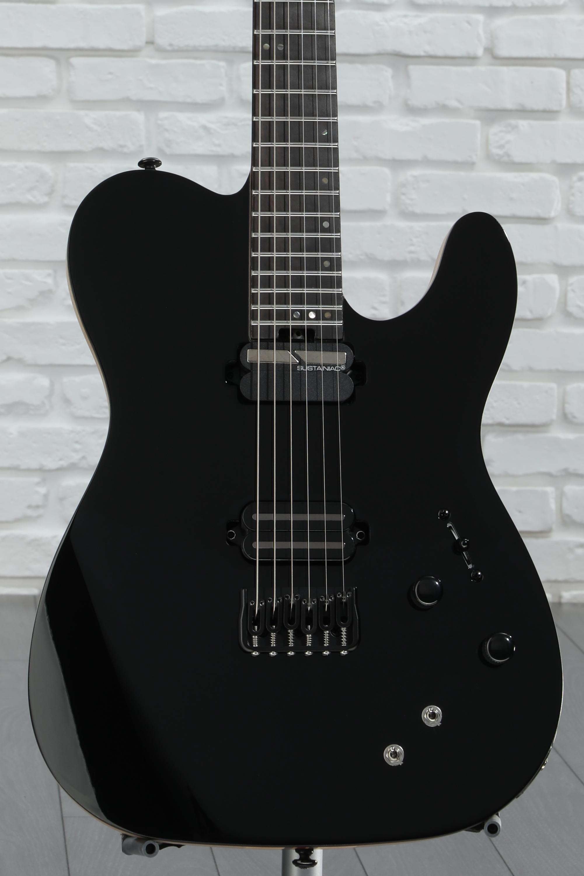 Schecter PT SLS Elite Baritone Electric Guitar - Gloss Black ...