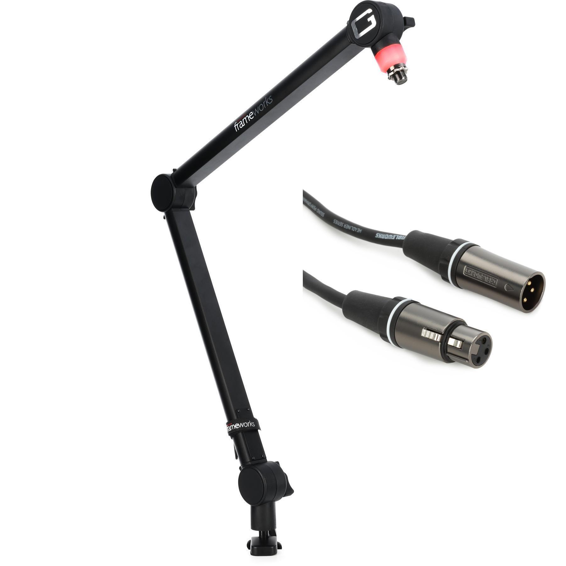 Gator Professional Desk-mounted Broadcast Microphone Boom Arm with ...