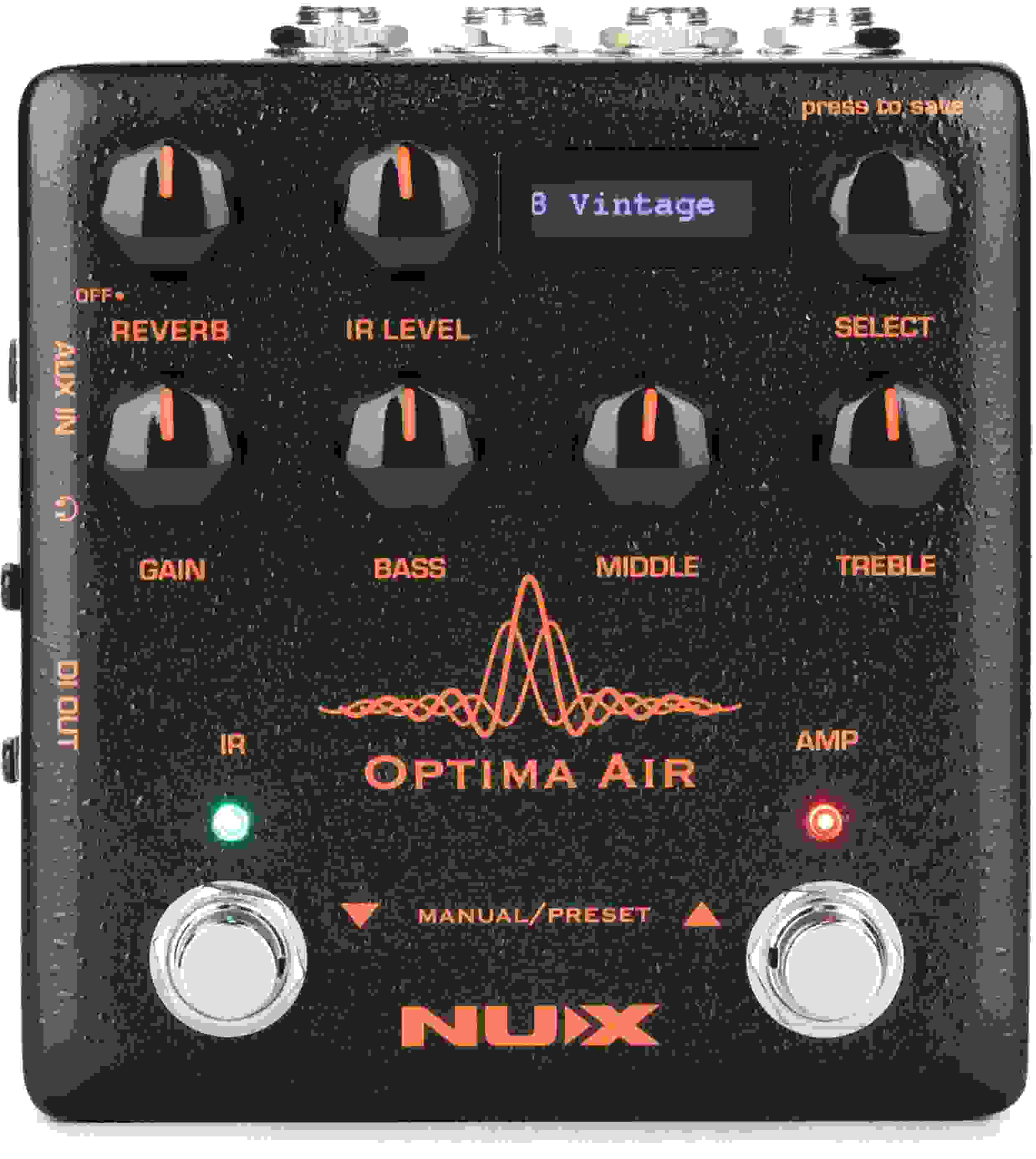 NUX Optima Air Acoustic Guitar Simulator and Preamp Pedal | Sweetwater