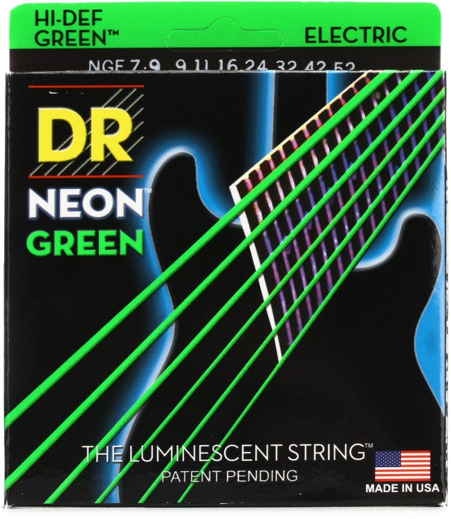 Neon Electric Guitar Strings