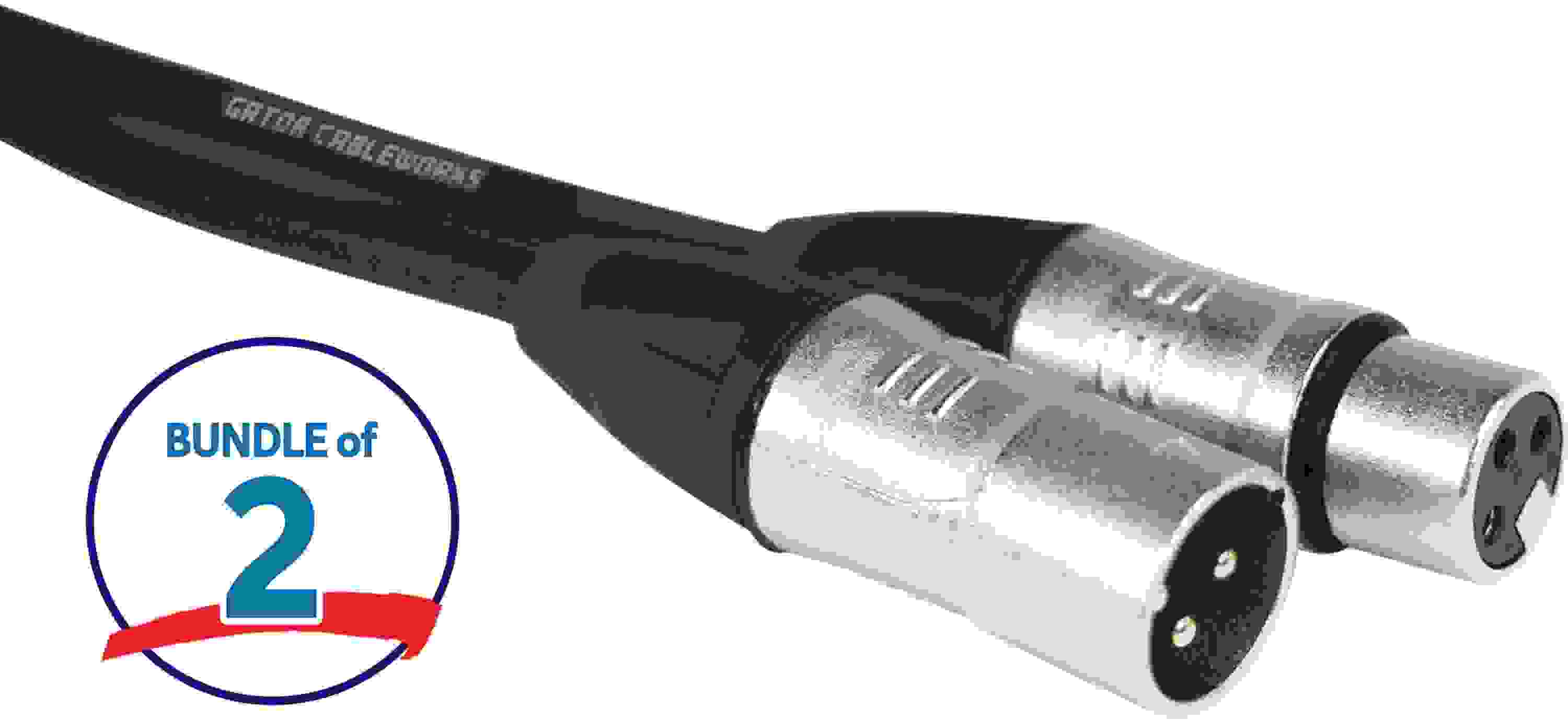 Gator Cableworks Backline Series Microphone Cable - 20 foot (2-pack ...