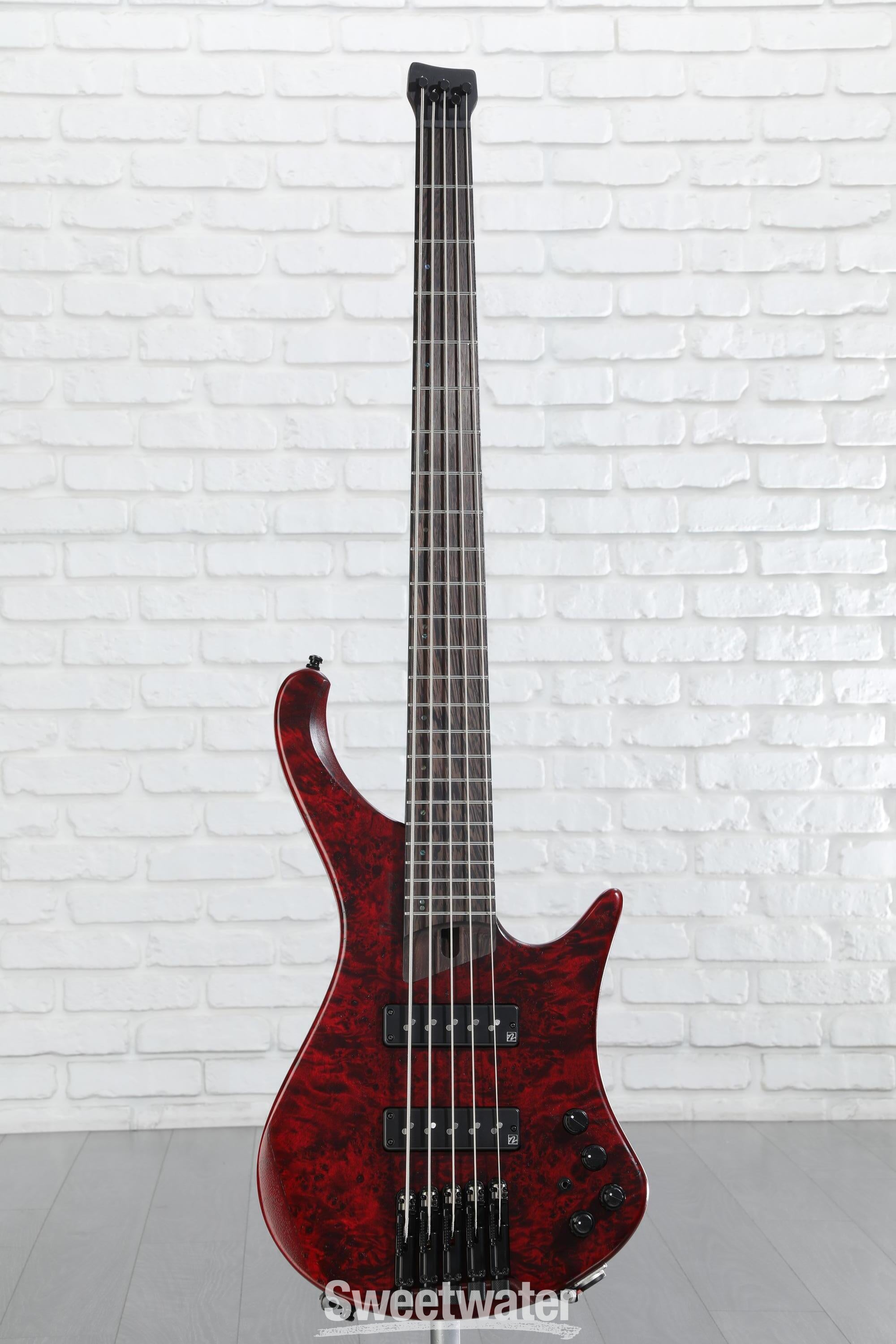 Ibanez EHB Ergonomic Headless 5-string Bass Guitar - Stained Wine Red ...