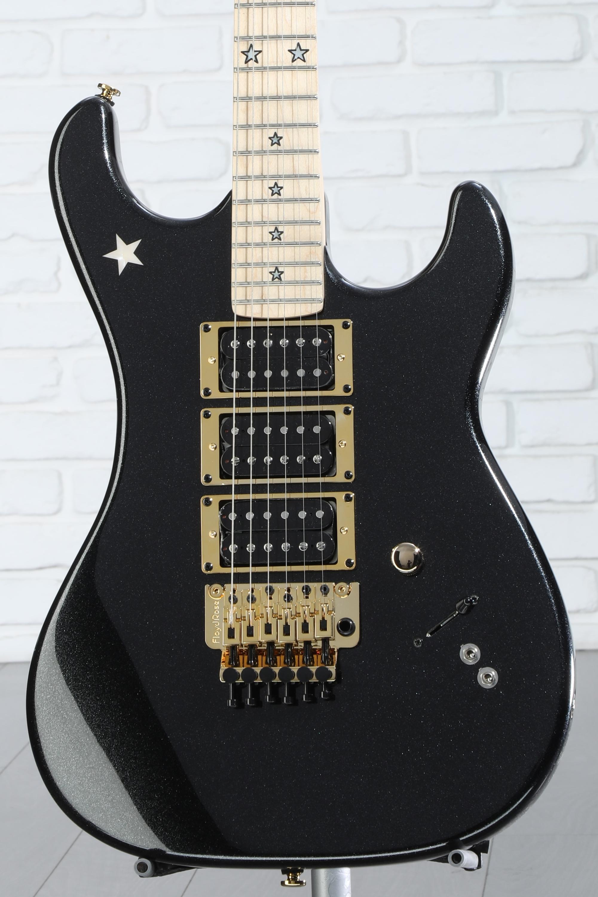 Kramer Jersey Star Electric Guitar - Black Pearl | Sweetwater
