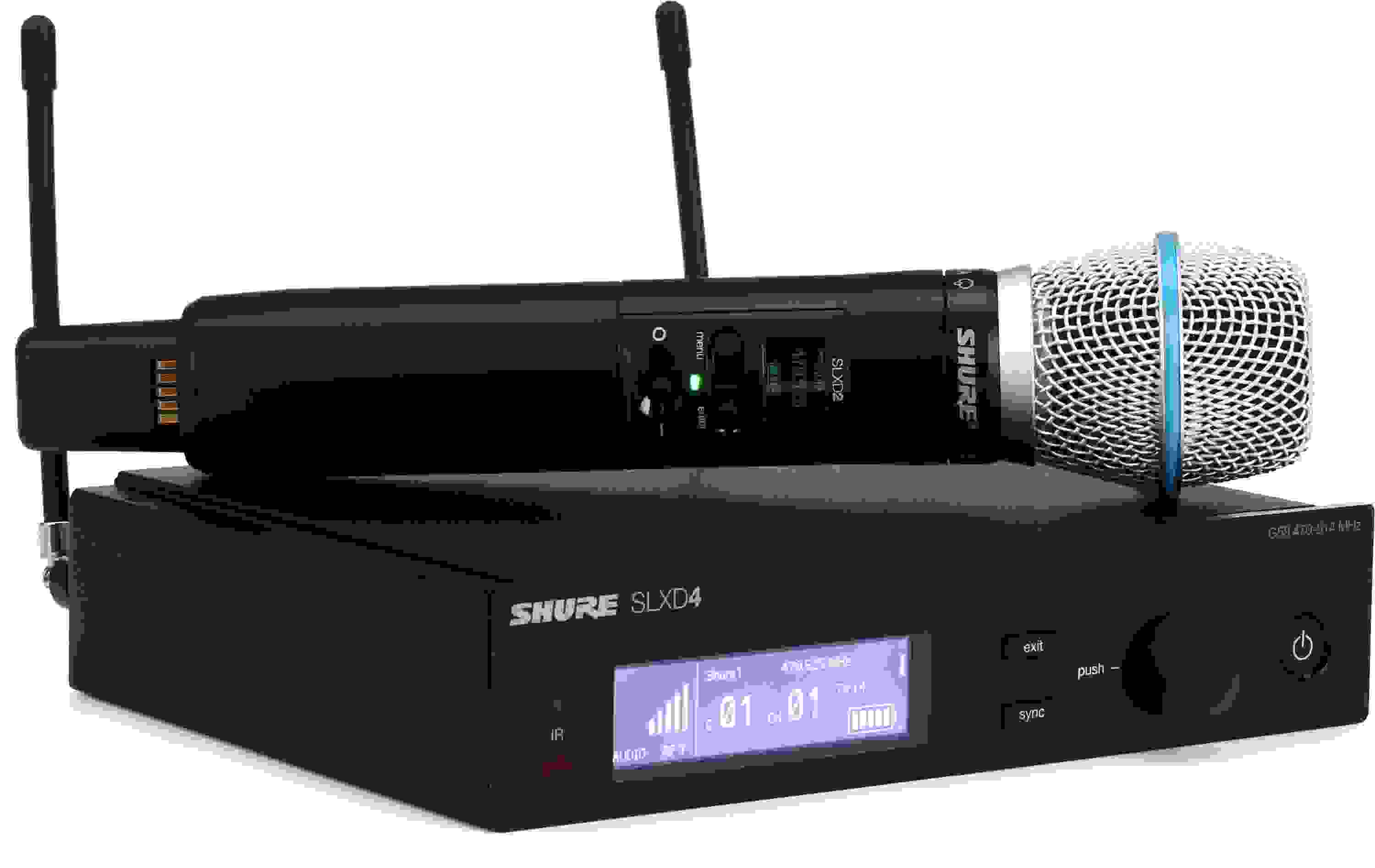 Shure SLXD24/B87A Digital Wireless Handheld Microphone System - G58 Band | Sweetwater