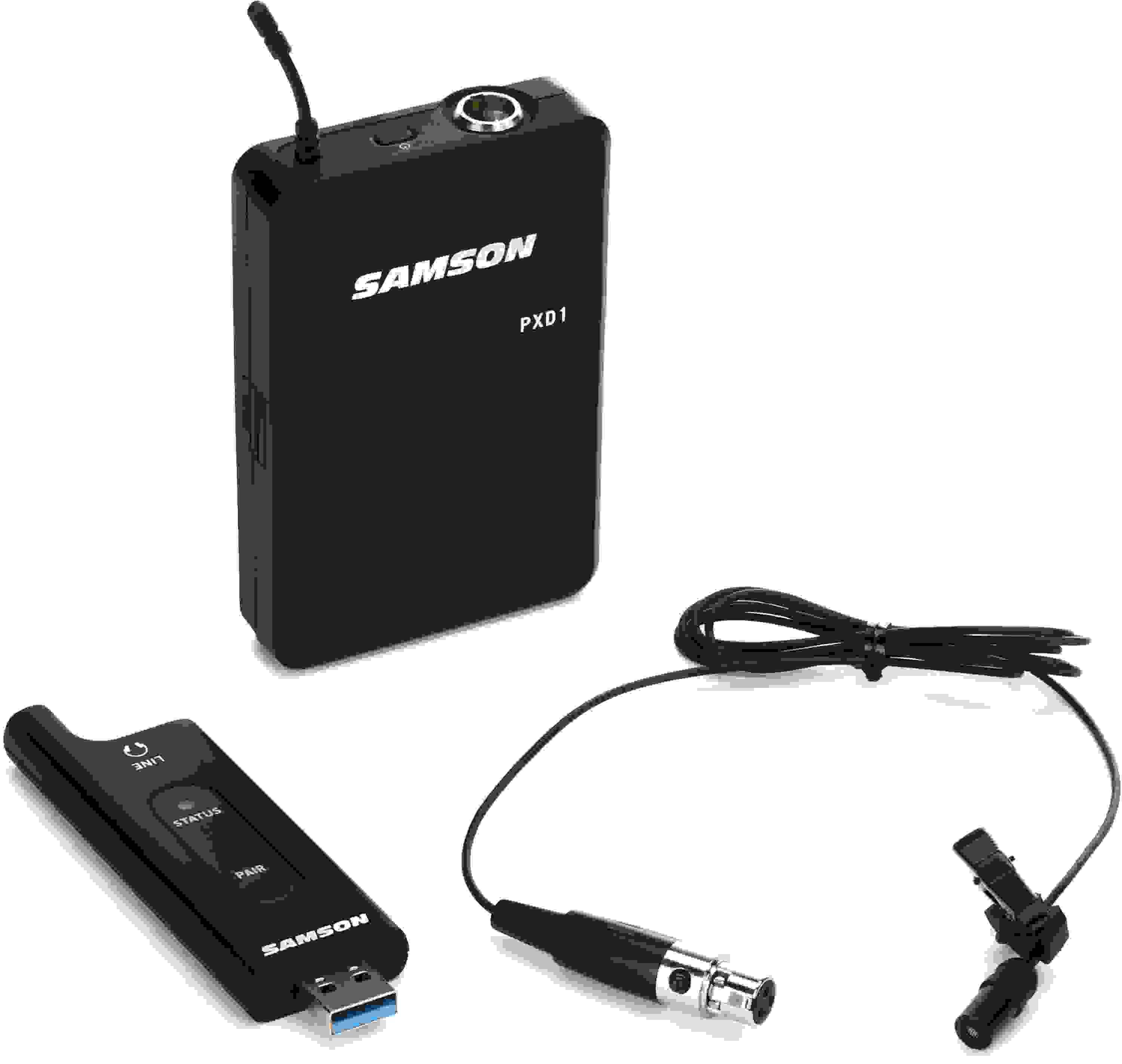 Samson XPD2 Lavalier USB Digital Wireless System with LM8 Lavalier ...