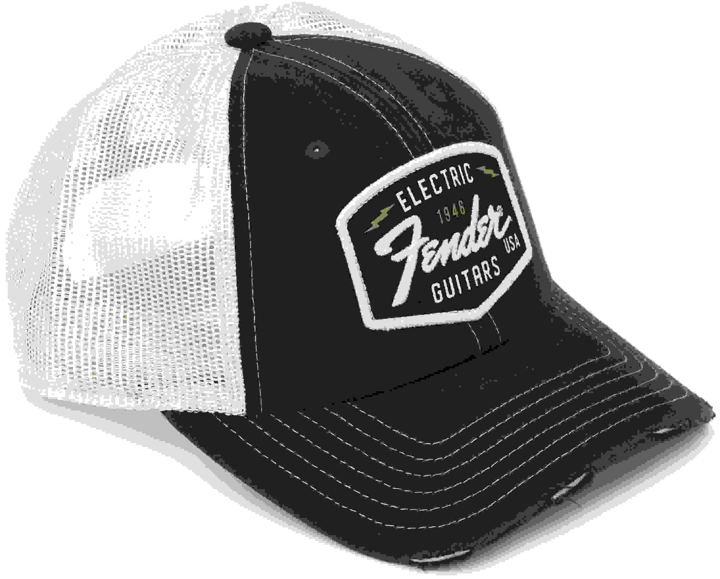 Fender Transition Logo Patch Hat - Black/Stone | Sweetwater