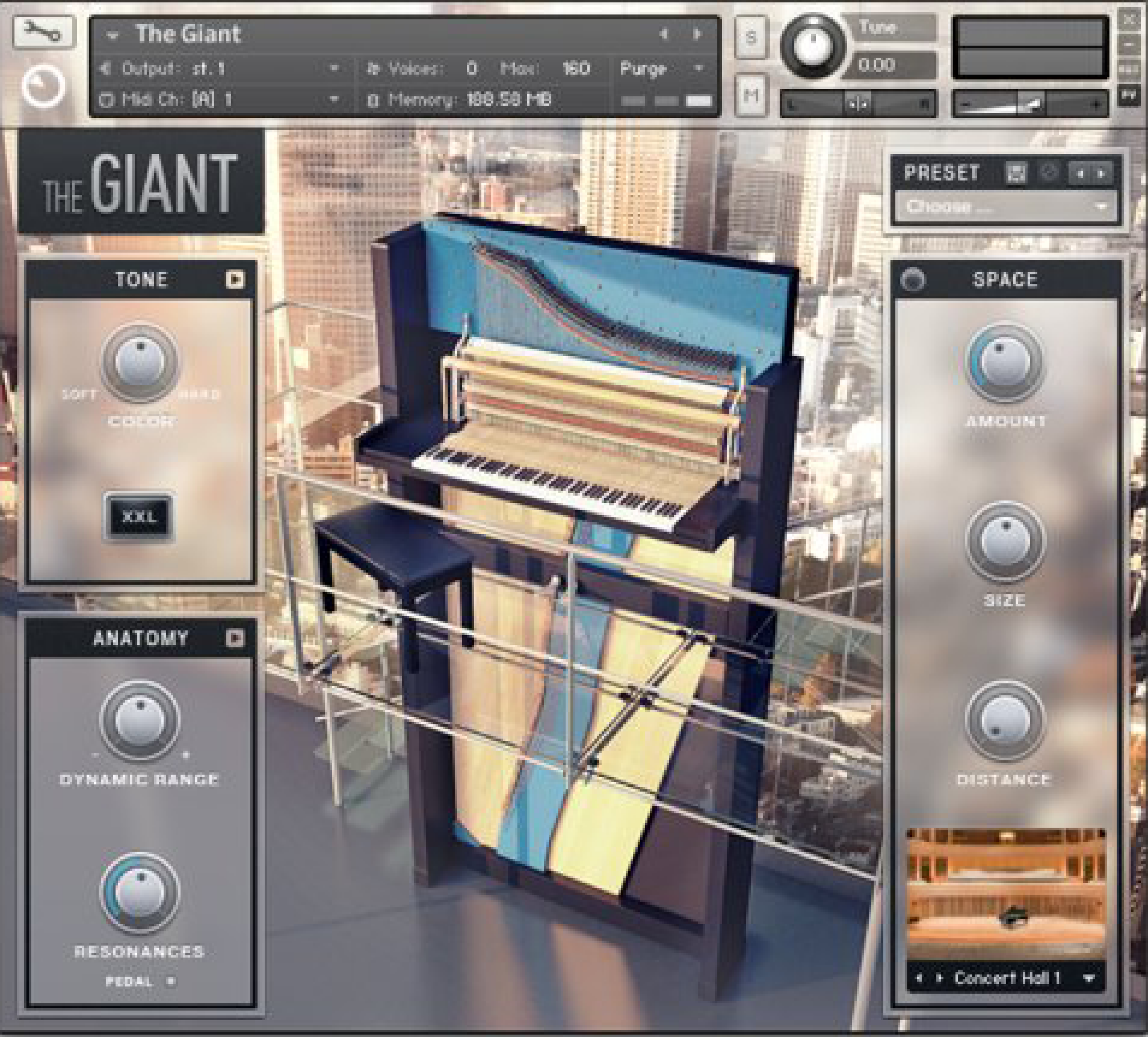 Native Instruments The Giant Upright Piano Software Instrument | Sweetwater