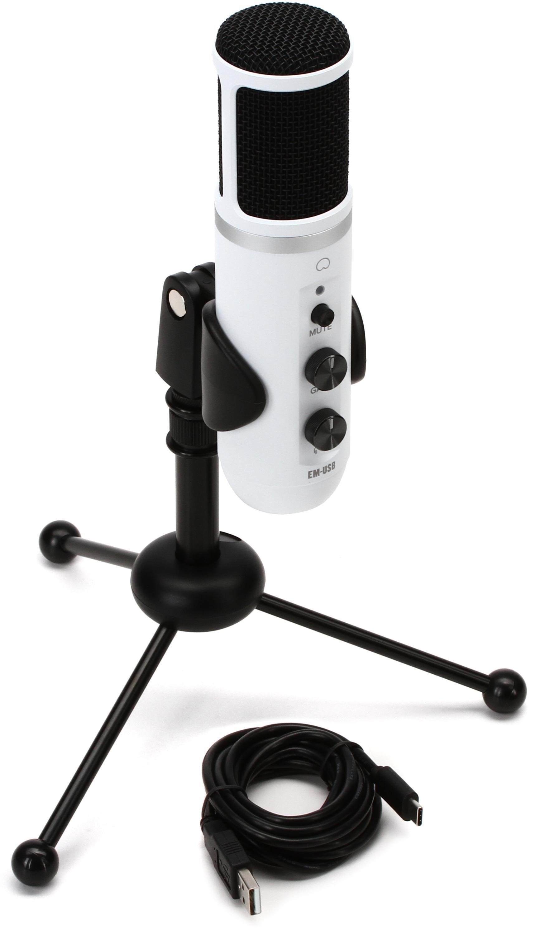 Mackie EM-USB USB Condenser Microphone - Limited-edition White | Sweetwater