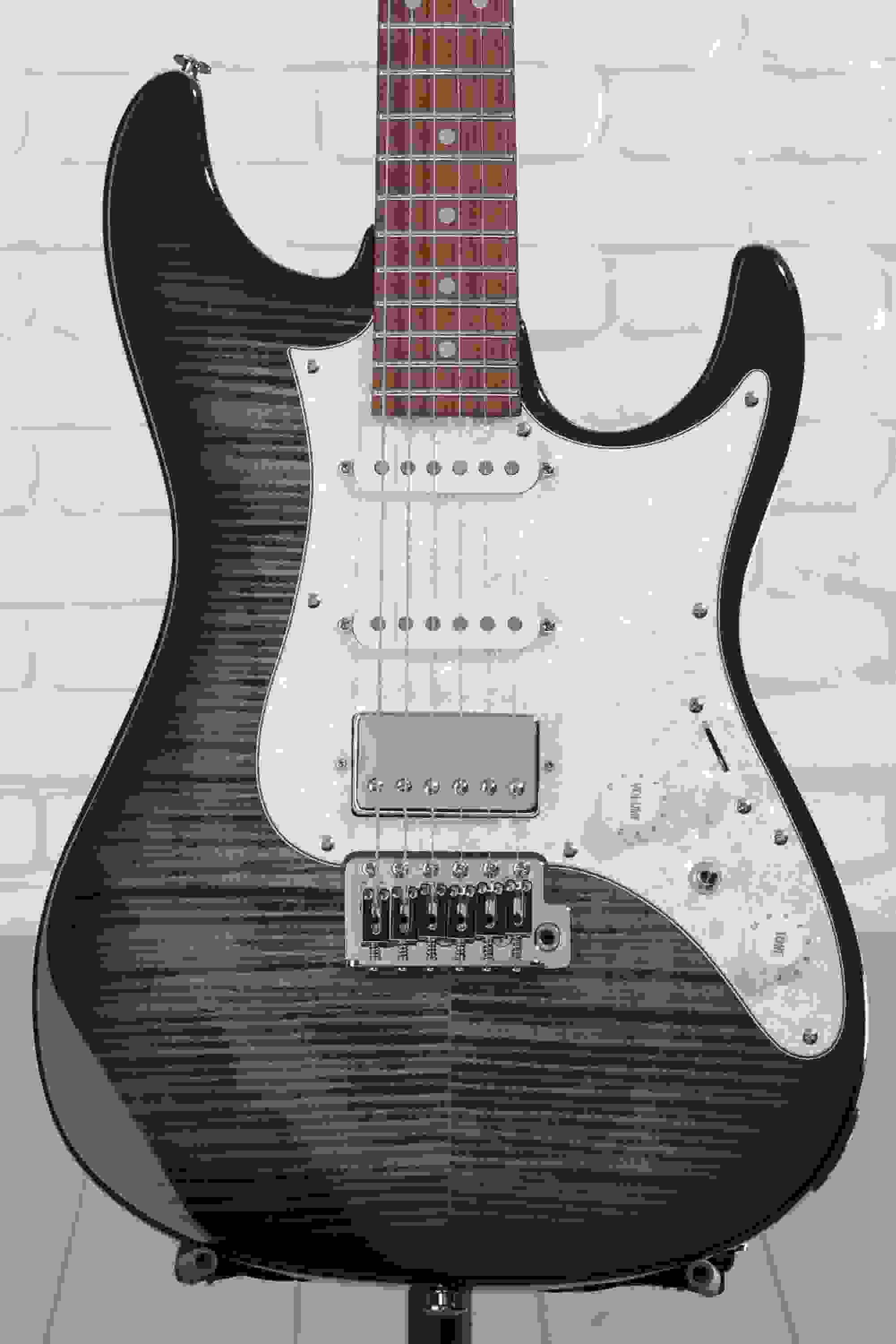 Ibanez Standard AZ22S1F Electric Guitar - Transparent Black Sunburst ...