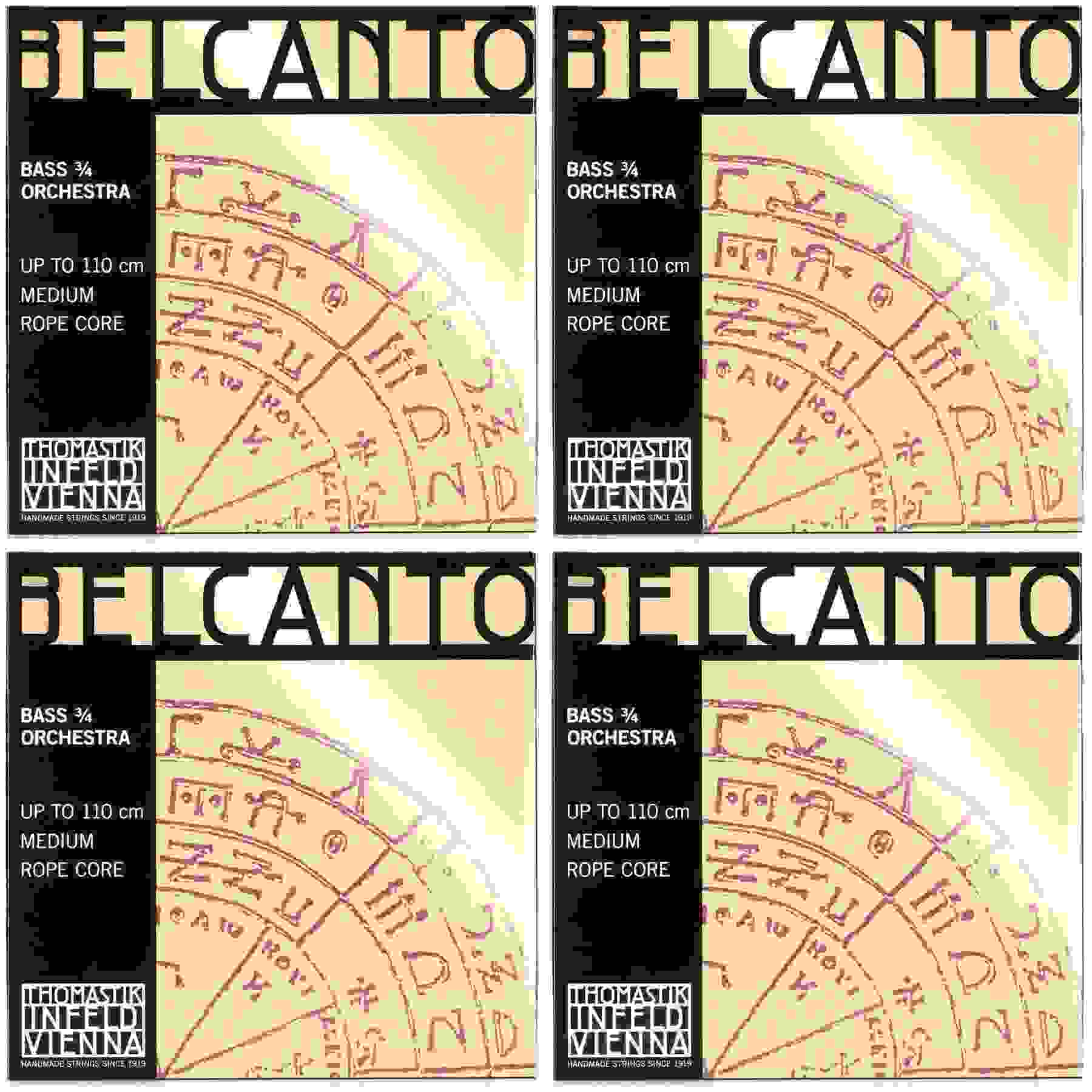 Thomastik-Infeld Belcanto Double Bass String Set - 3/4 Size with C ...