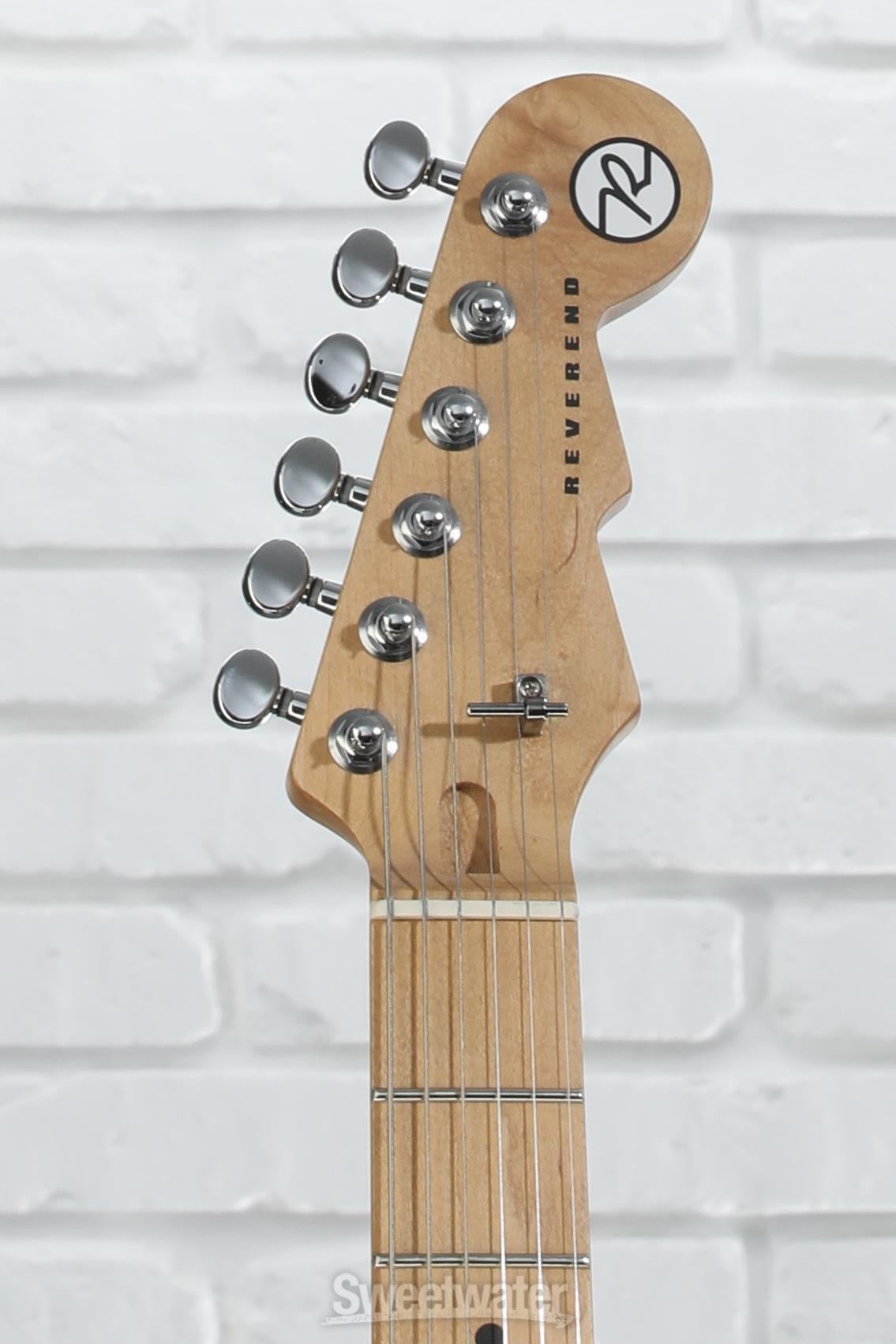 Reverend Double Agent W Electric Guitar - Midnight Black, Maple ...