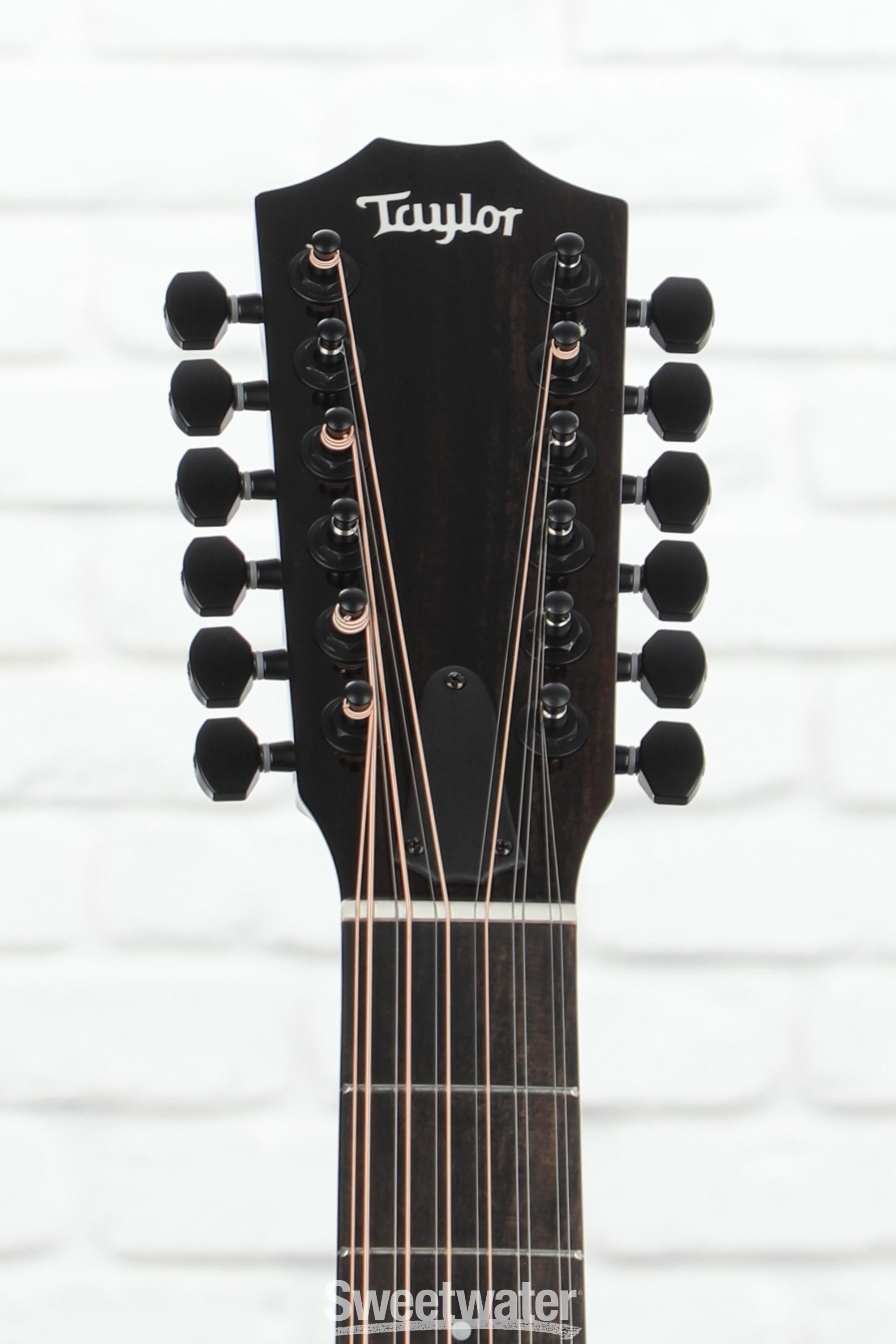 Taylor 250ce Plus 12-string Acoustic-electric Guitar - Black | Sweetwater