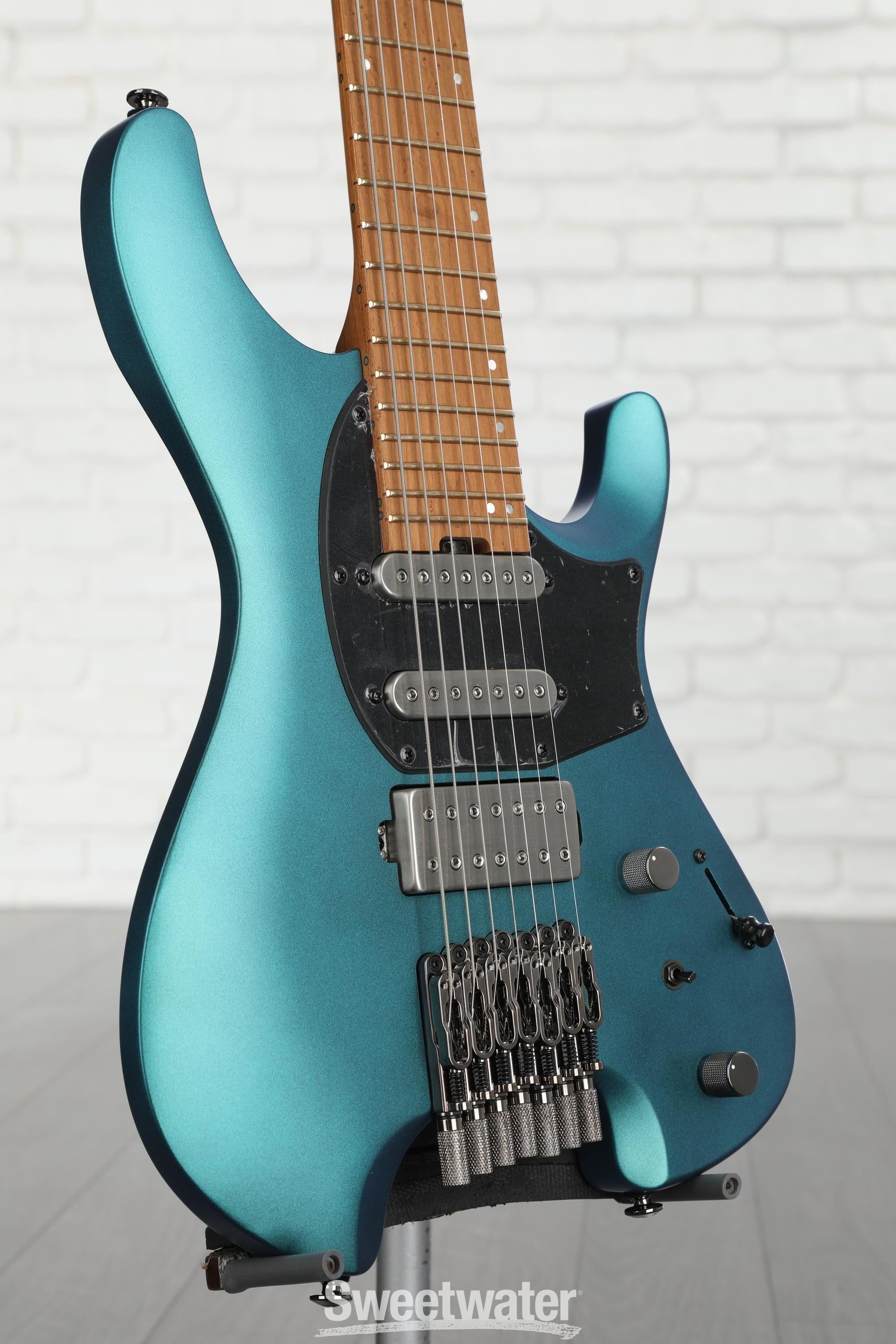 Ibanez Q547 7-string Electric Guitar - Blue Chameleon Metallic Matte ...