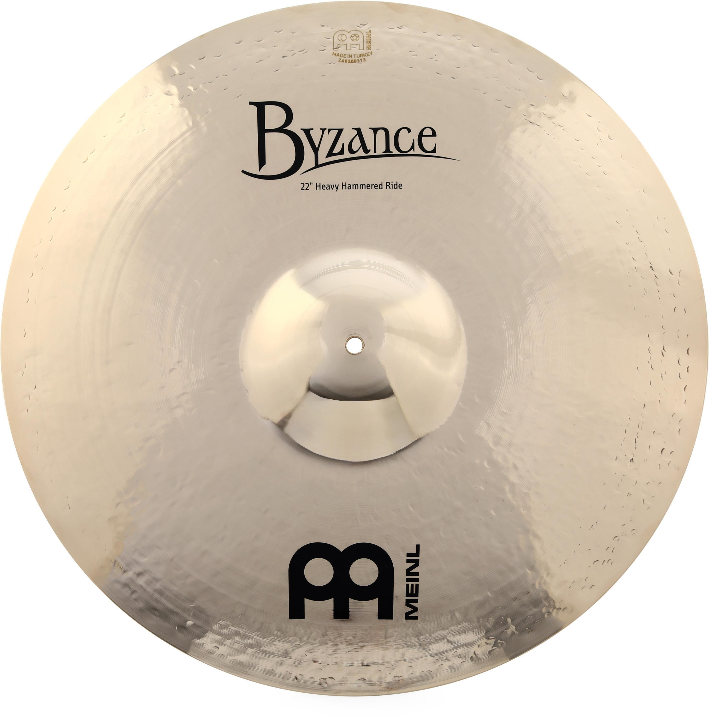 Meinl Cymbals 22-inch Byzance Brilliant Heavy-hammered Ride Cymbal ...