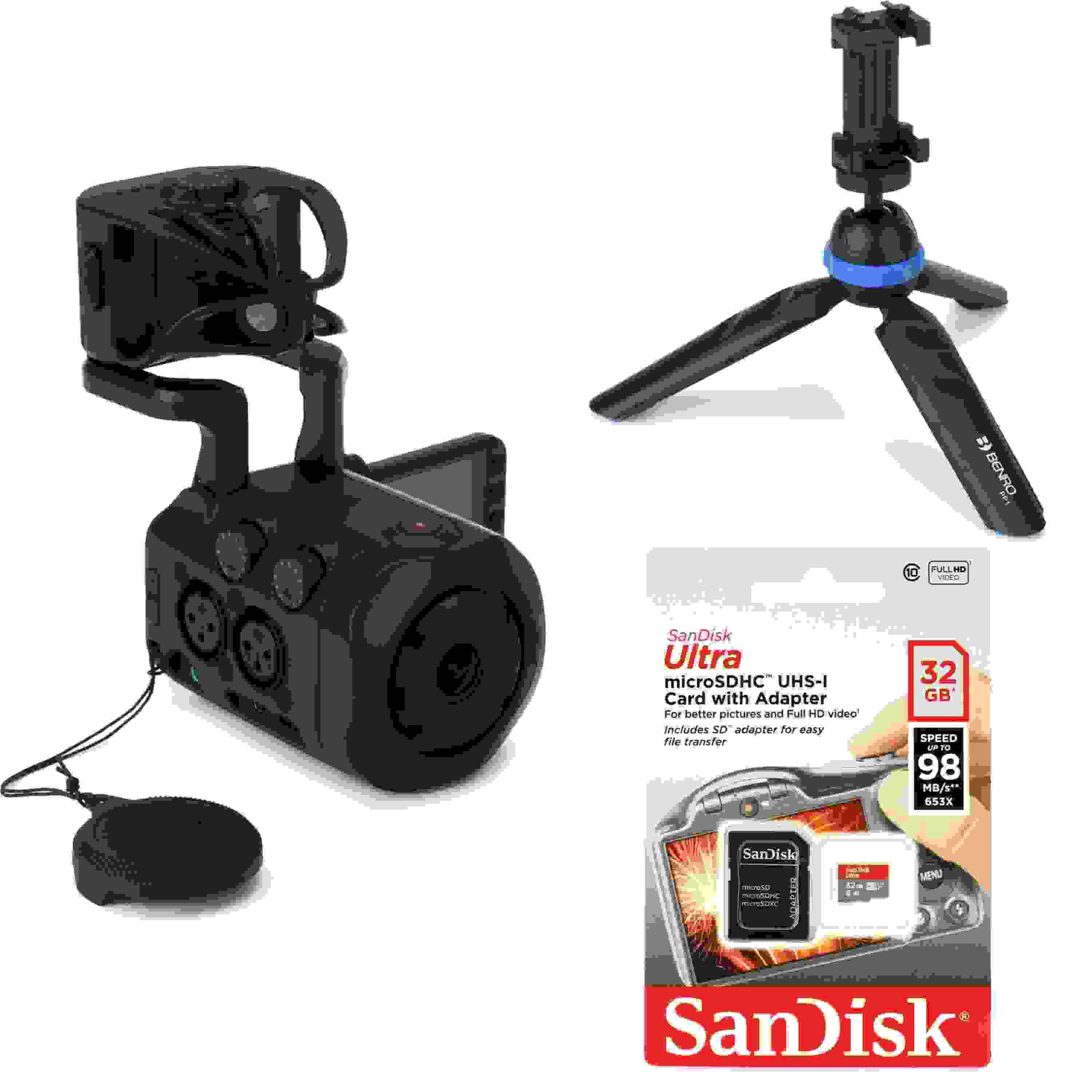 Zoom Q8n-4K Ultra High-definition Handy Video Recorder with Tripod and ...