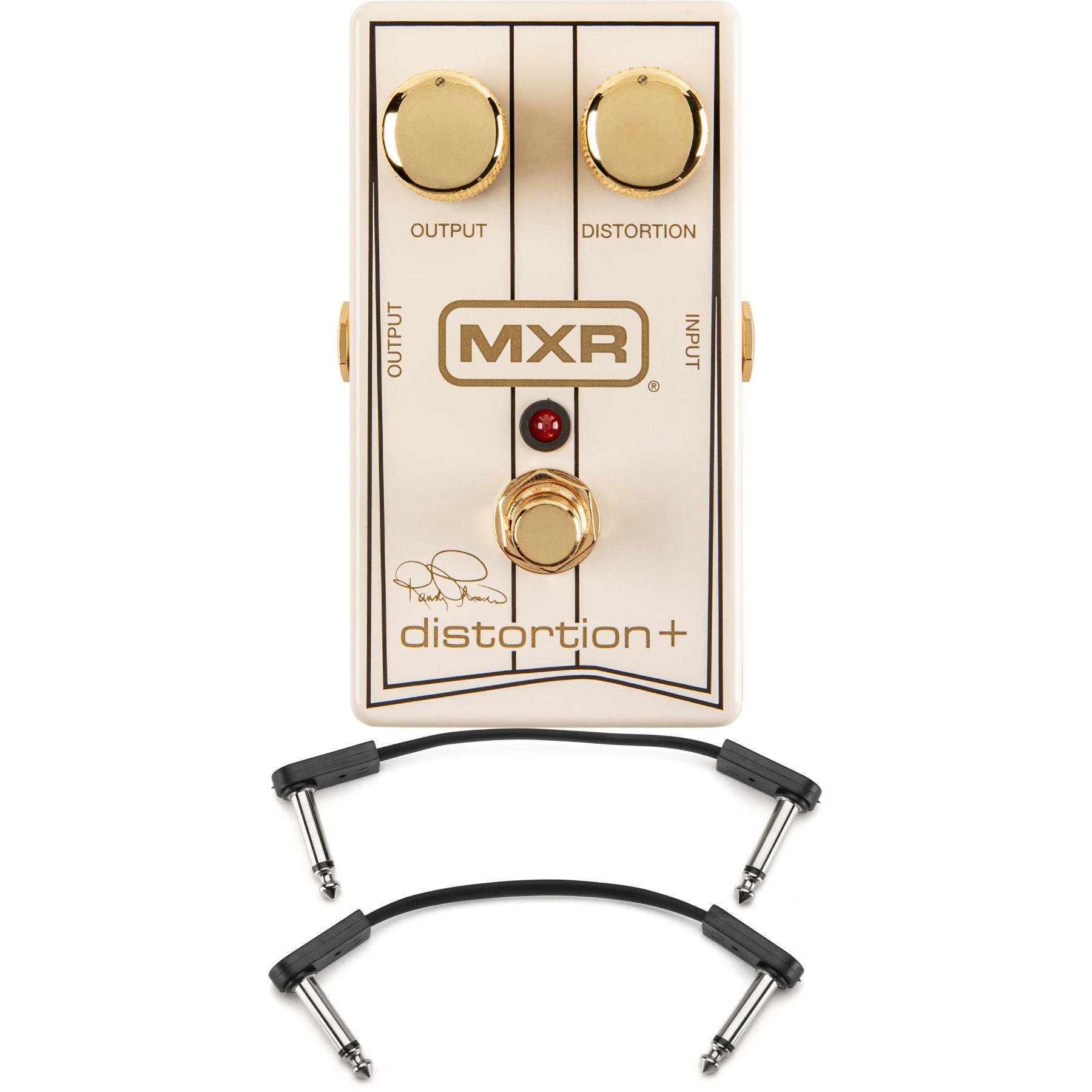 MXR Randy Rhoads Distortion + Pedal with EBS Flat Patch Cables | Sweetwater