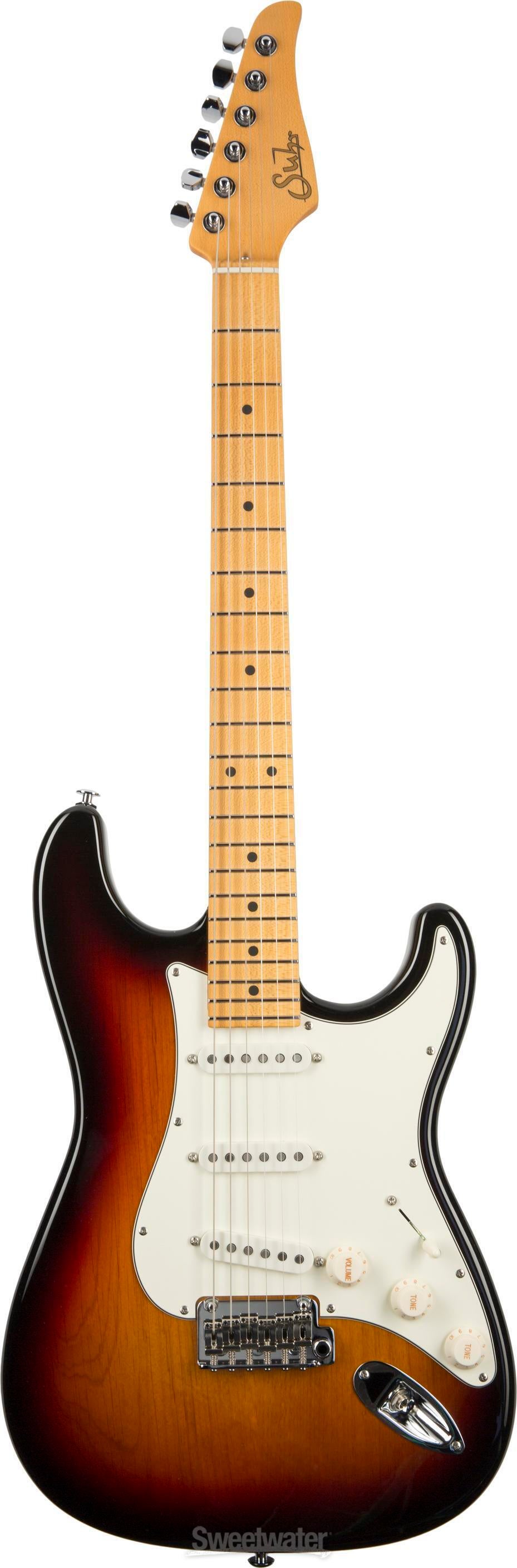 Suhr Classic S SSS Electric Guitar - 3-tone Burst with Maple ...