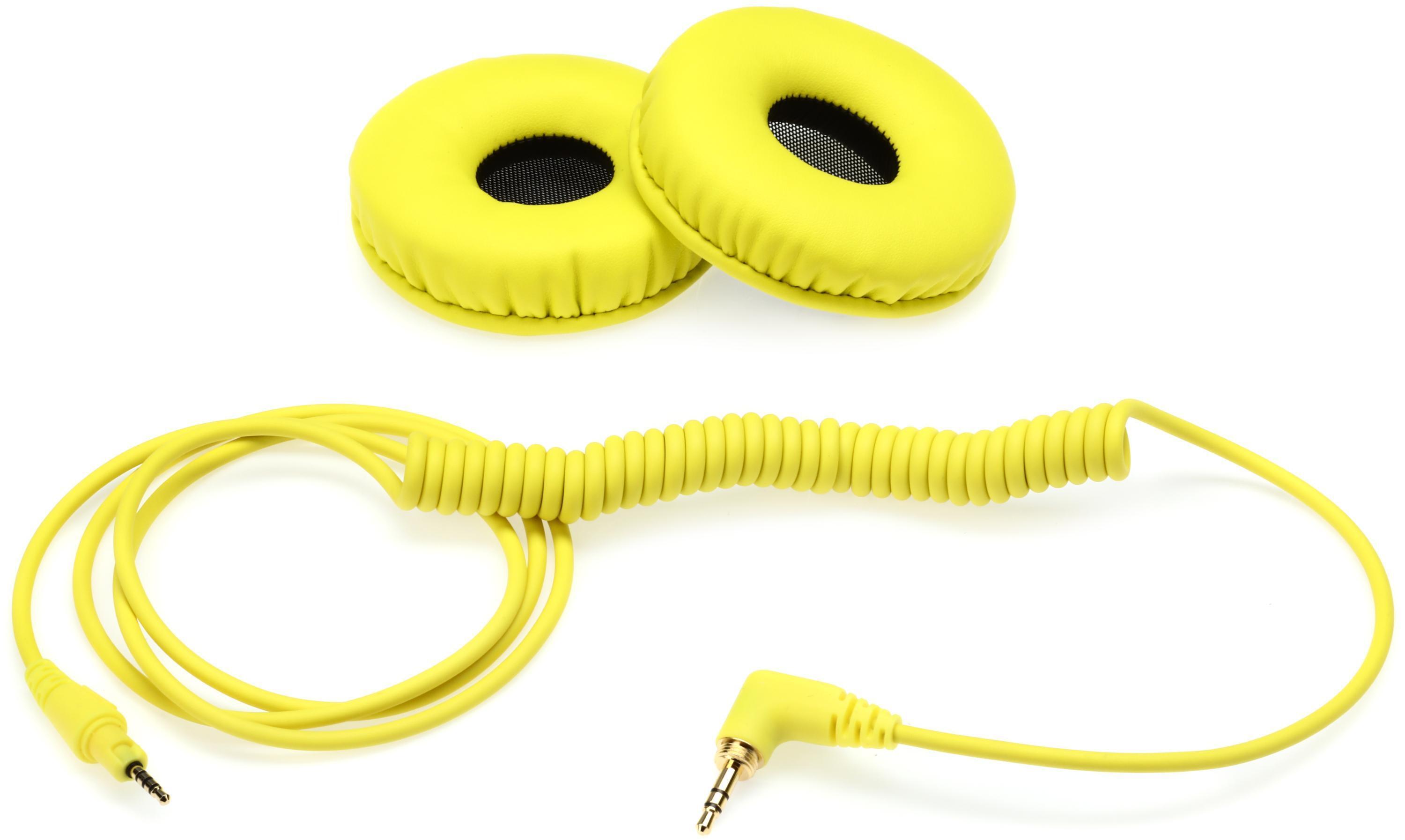 Pioneer DJ HC-CP08 Accessory Pack CUE1 Ear Pads & Cable - Yellow ...
