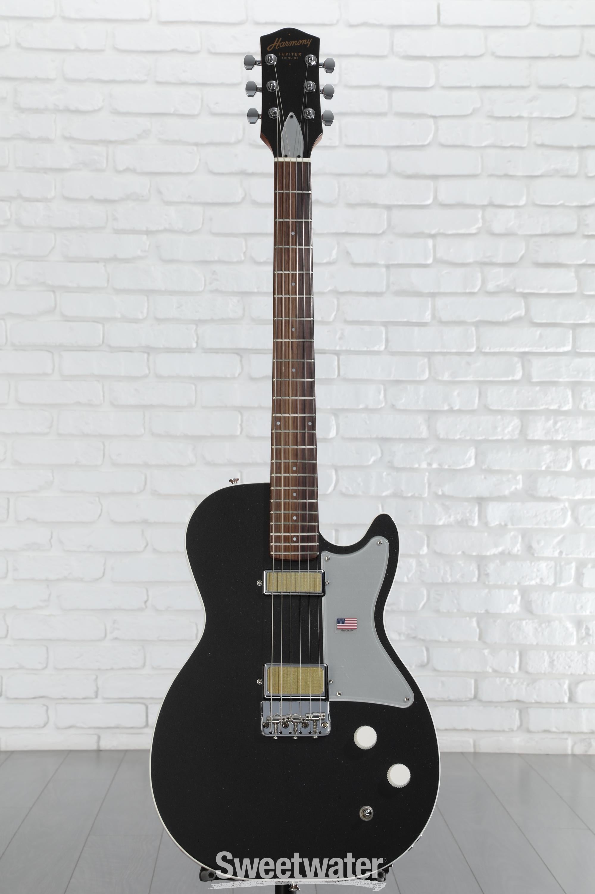 Harmony Jupiter Thinline Semi-hollowbody Electric Guitar - Space Black ...