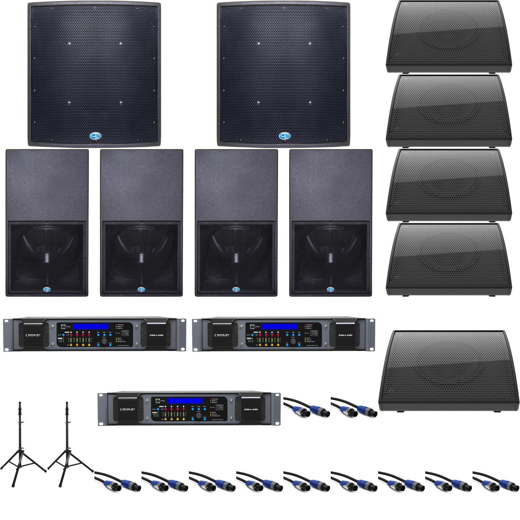 Danley Sound Labs 12-inch 400-watt Coaxial Speaker and 18-inch 3,400 ...