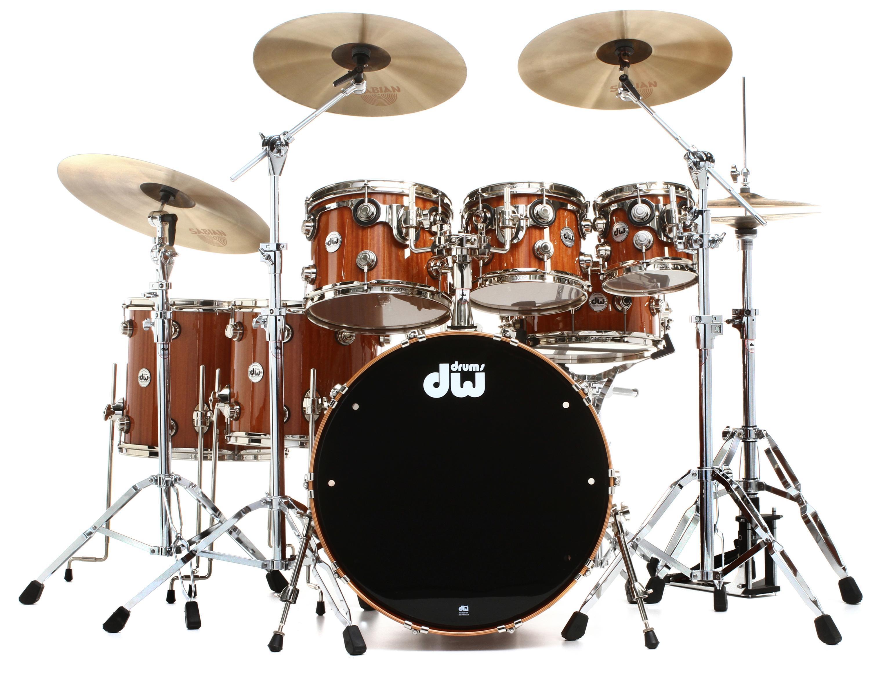 DW Collector's Series Cherry Mahogany 7-piece Shell Pack - Natural ...