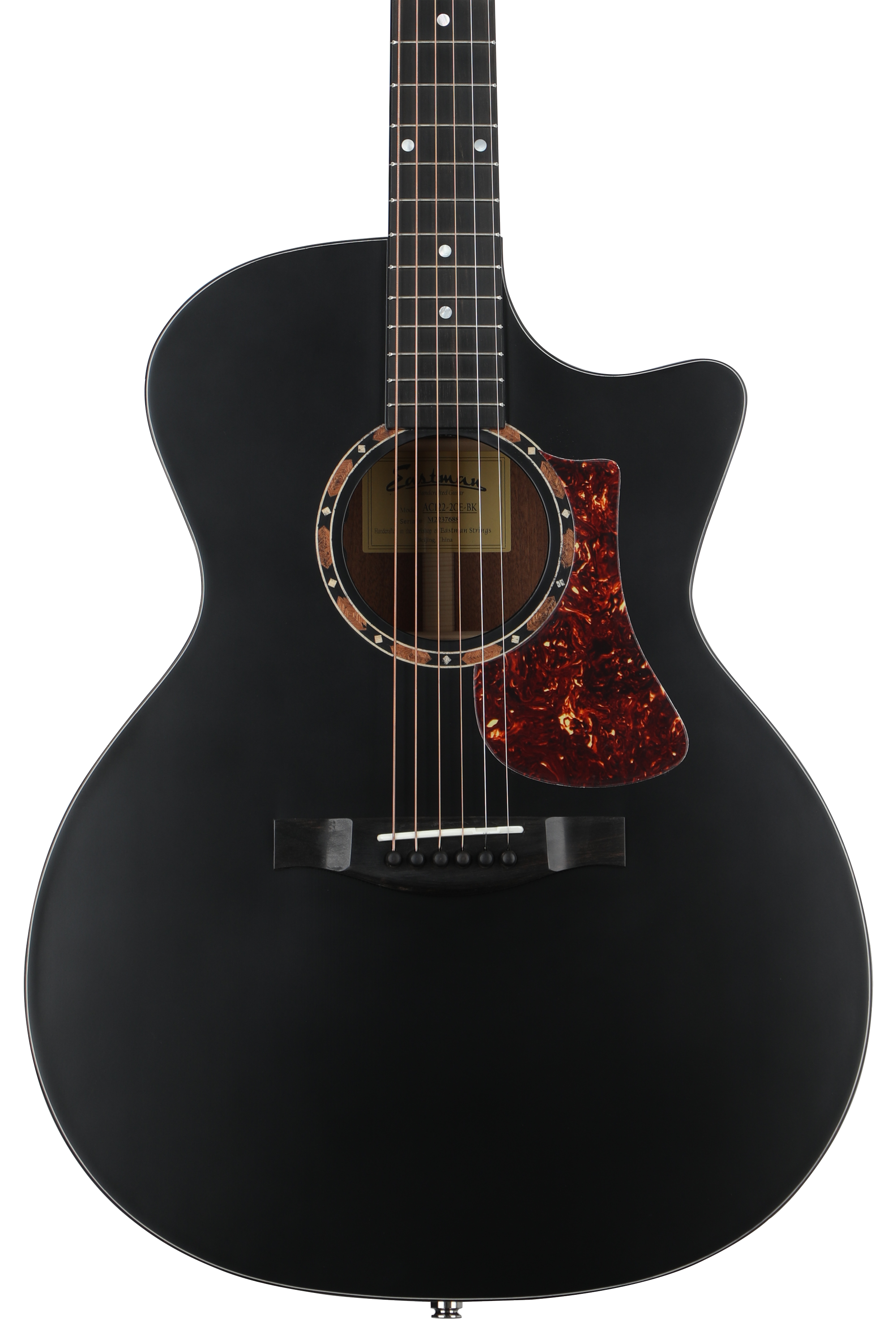 Eastman Guitars AC122-2CE Grand Auditorium Acoustic-electric Guitar - Black | Sweetwater