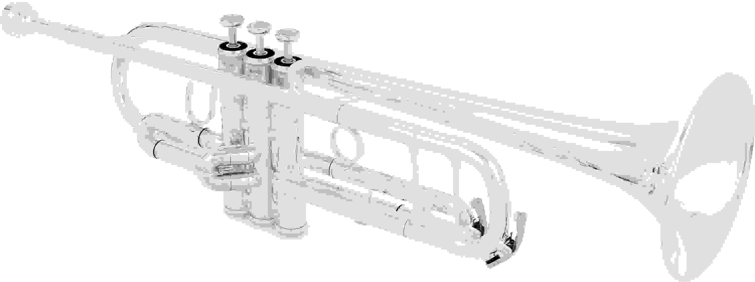 Jupiter JTR1150SQ 1100 Performance Series Bb Trumpet - Silver Plated ...
