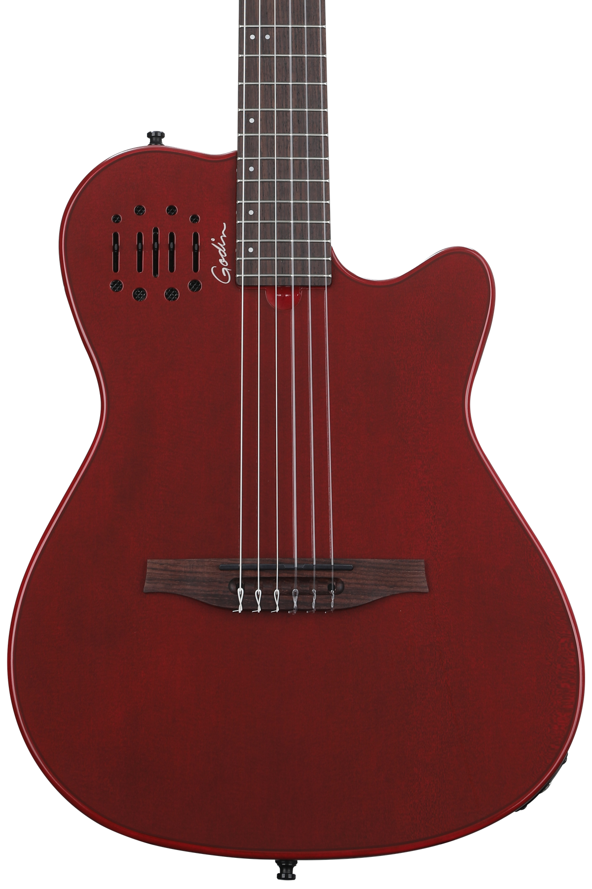 Godin Multiac Mundial Nylon Acoustic-electric Guitar - Aztek Red ...