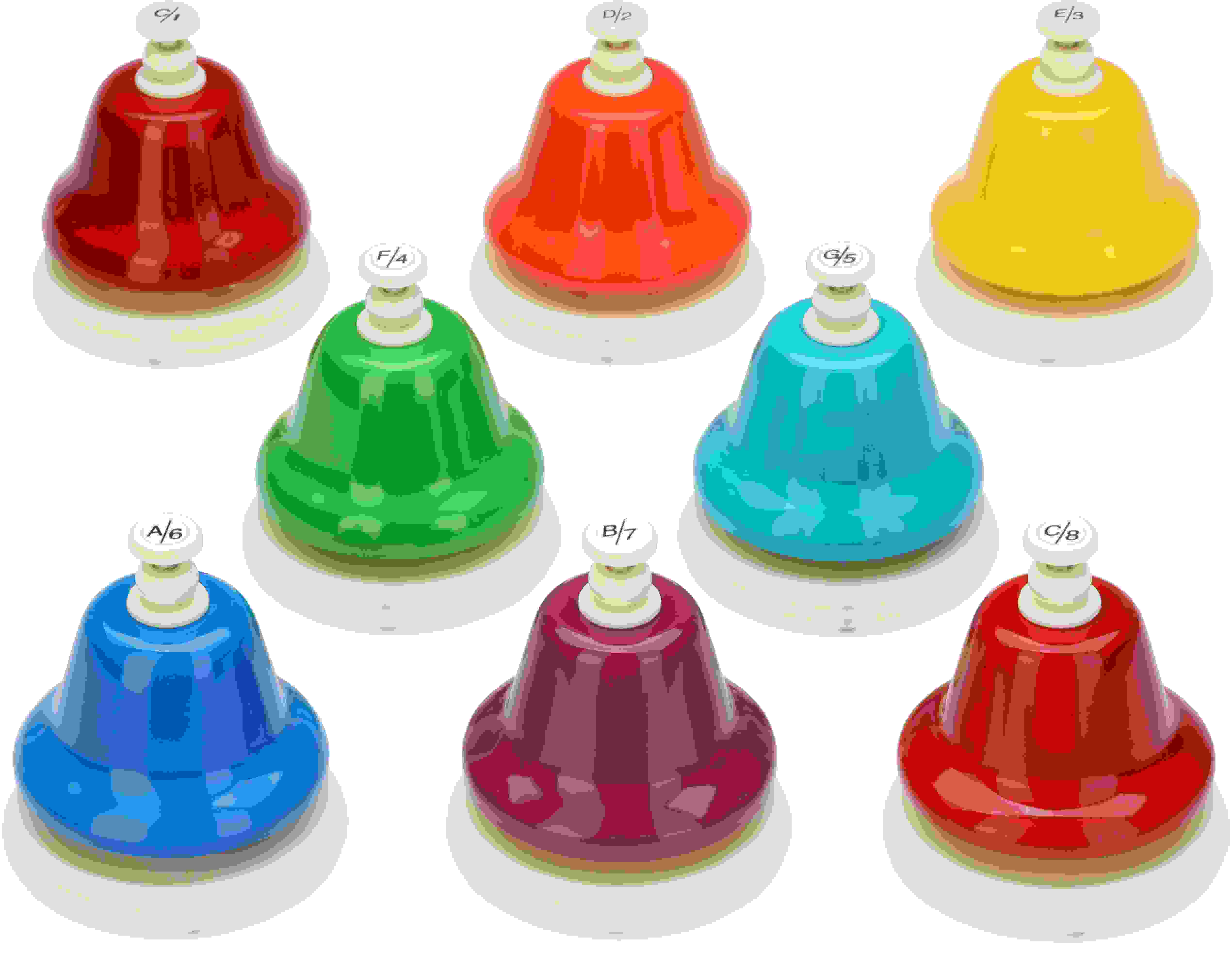 Rhythm Band RB109 KidsPlay 8-note Desk Bell Set | Sweetwater