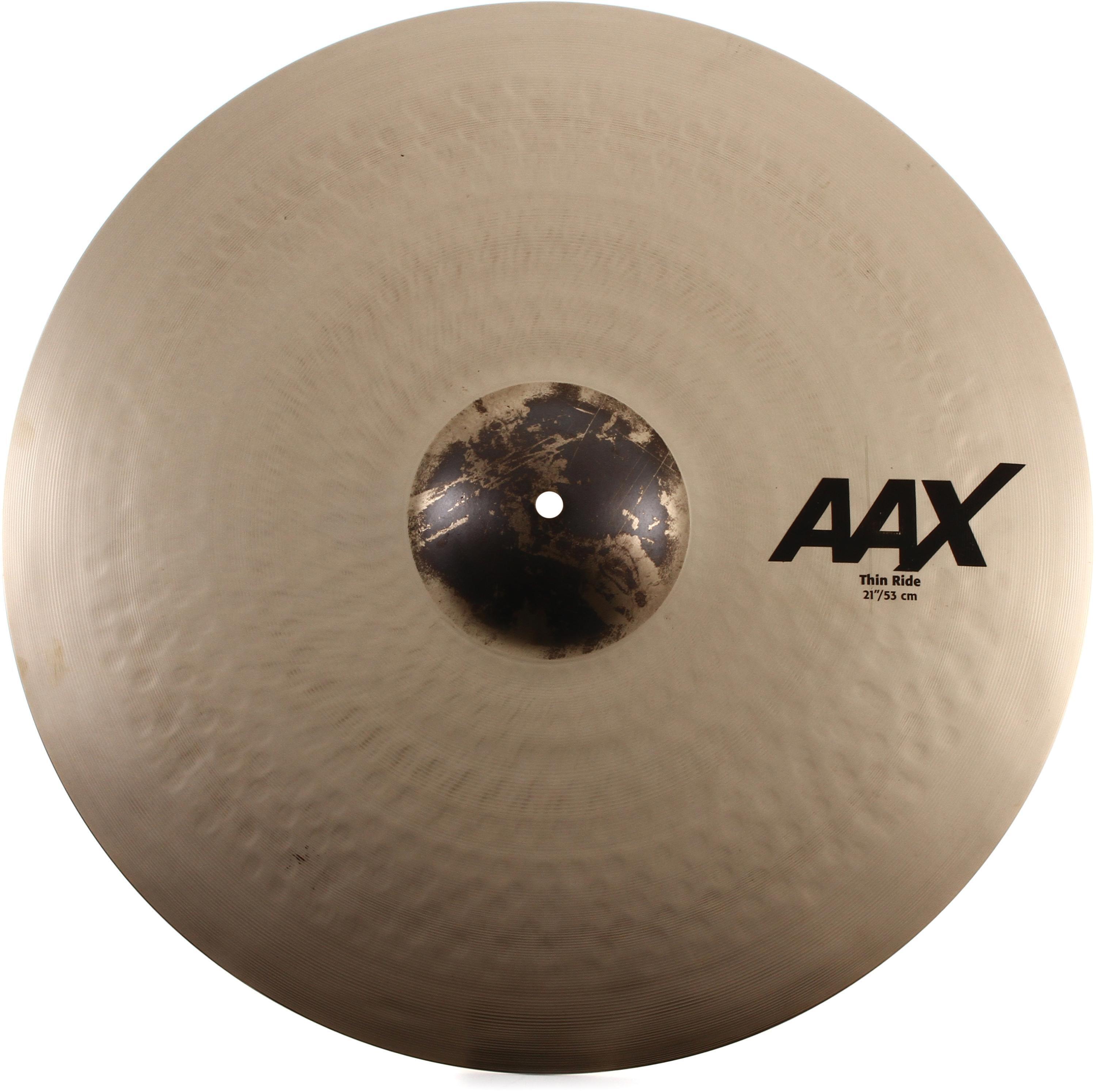 Sabian 21 inch AAX Thin Ride Cymbal - Brilliant Finish | Sweetwater