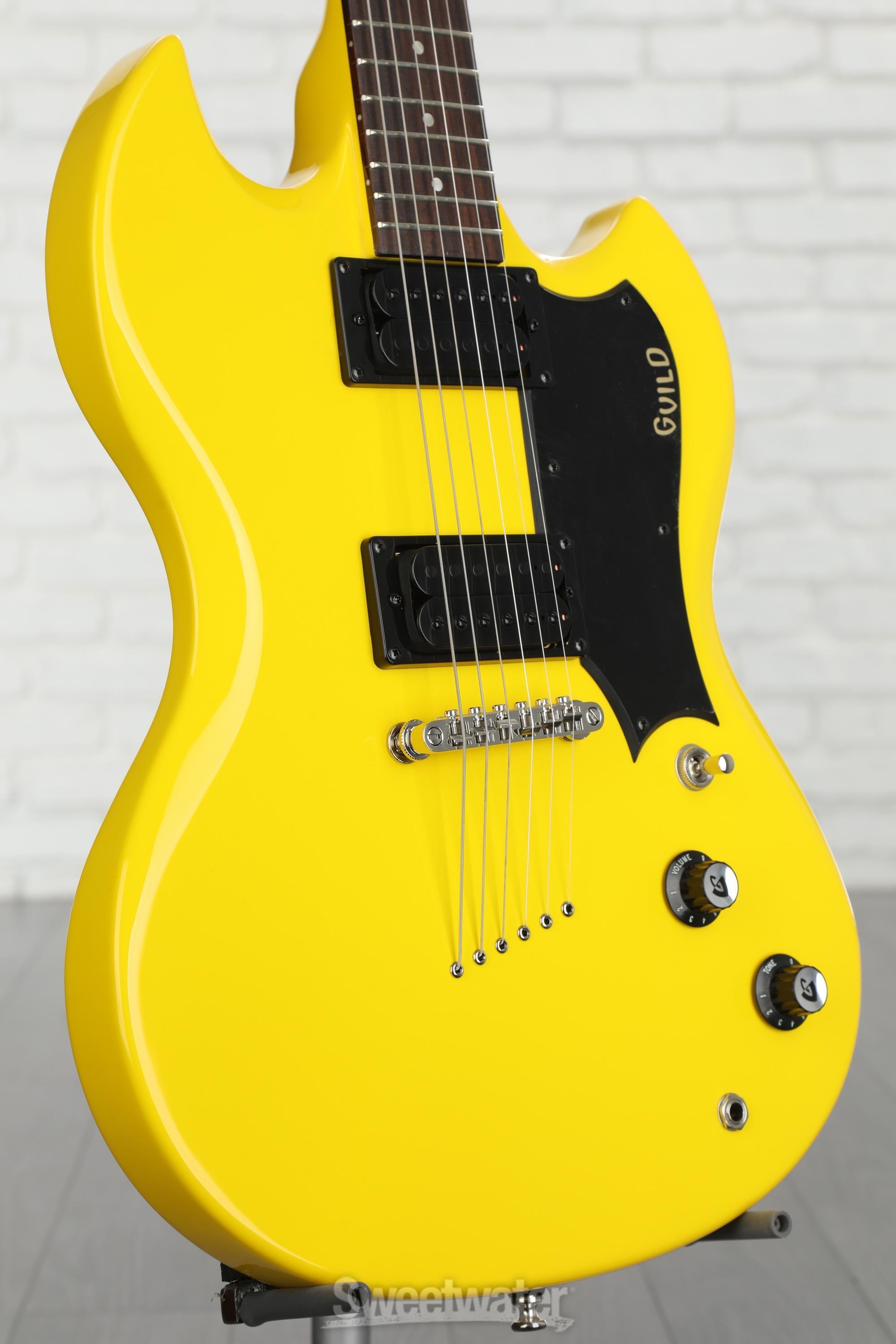 Guild Polara Electric Guitar - Voltage Yellow | Sweetwater