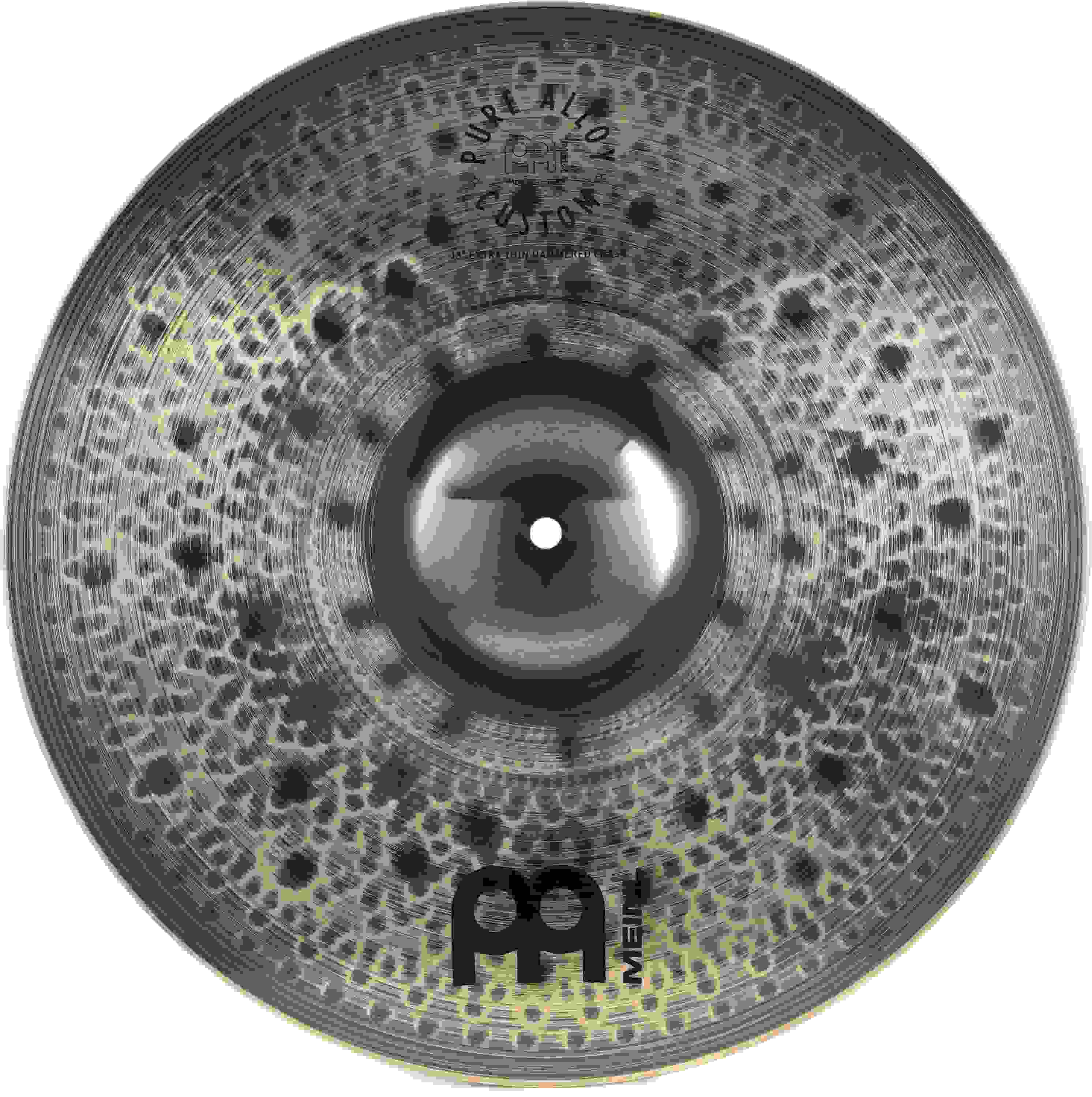 Meinl Cymbals Pure Alloy Custom Extra Thin Hammered Crash Cymbal - 18 ...