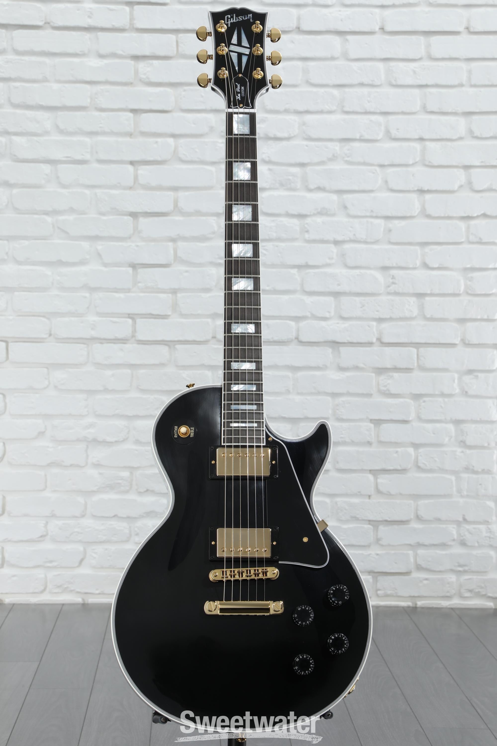 Gibson Custom Made to Measure Les Paul Custom Electric Guitar - Ebony ...