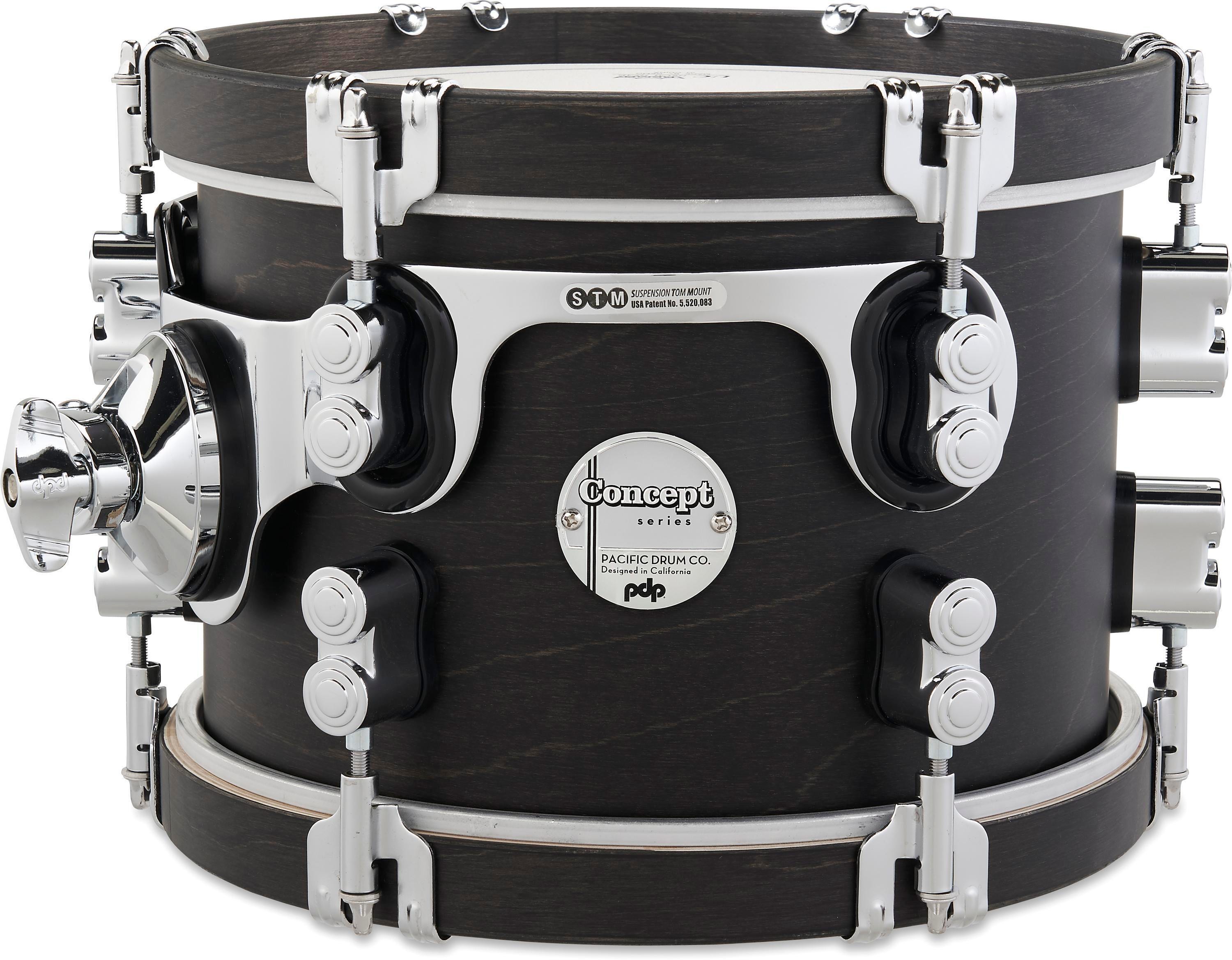 PDP Concept Classic Mounted Tom - 7 inch x 10 inch, Ebony Stain ...