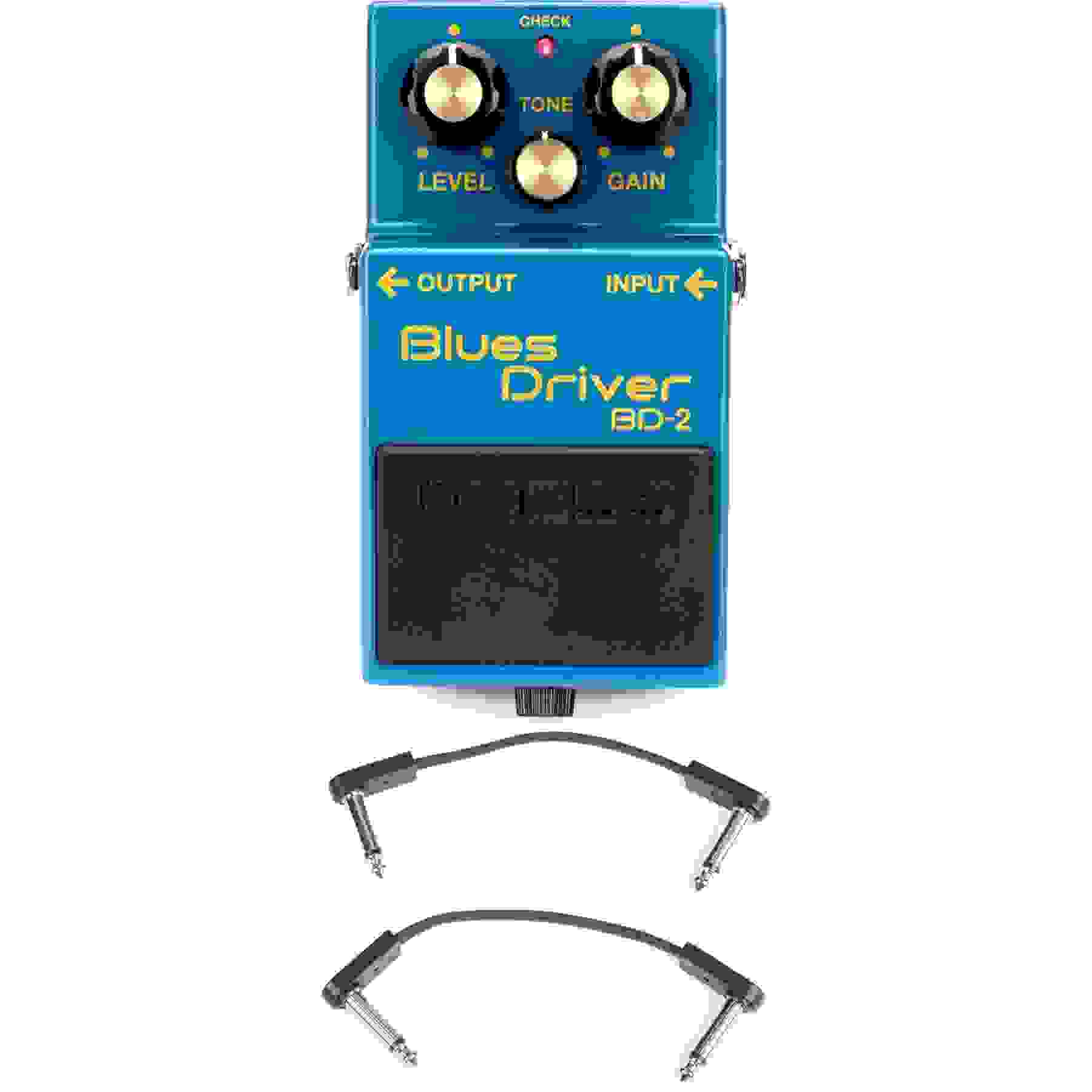 Boss BD-2 Blues Driver Pedal with EBS Patch Cables | Sweetwater