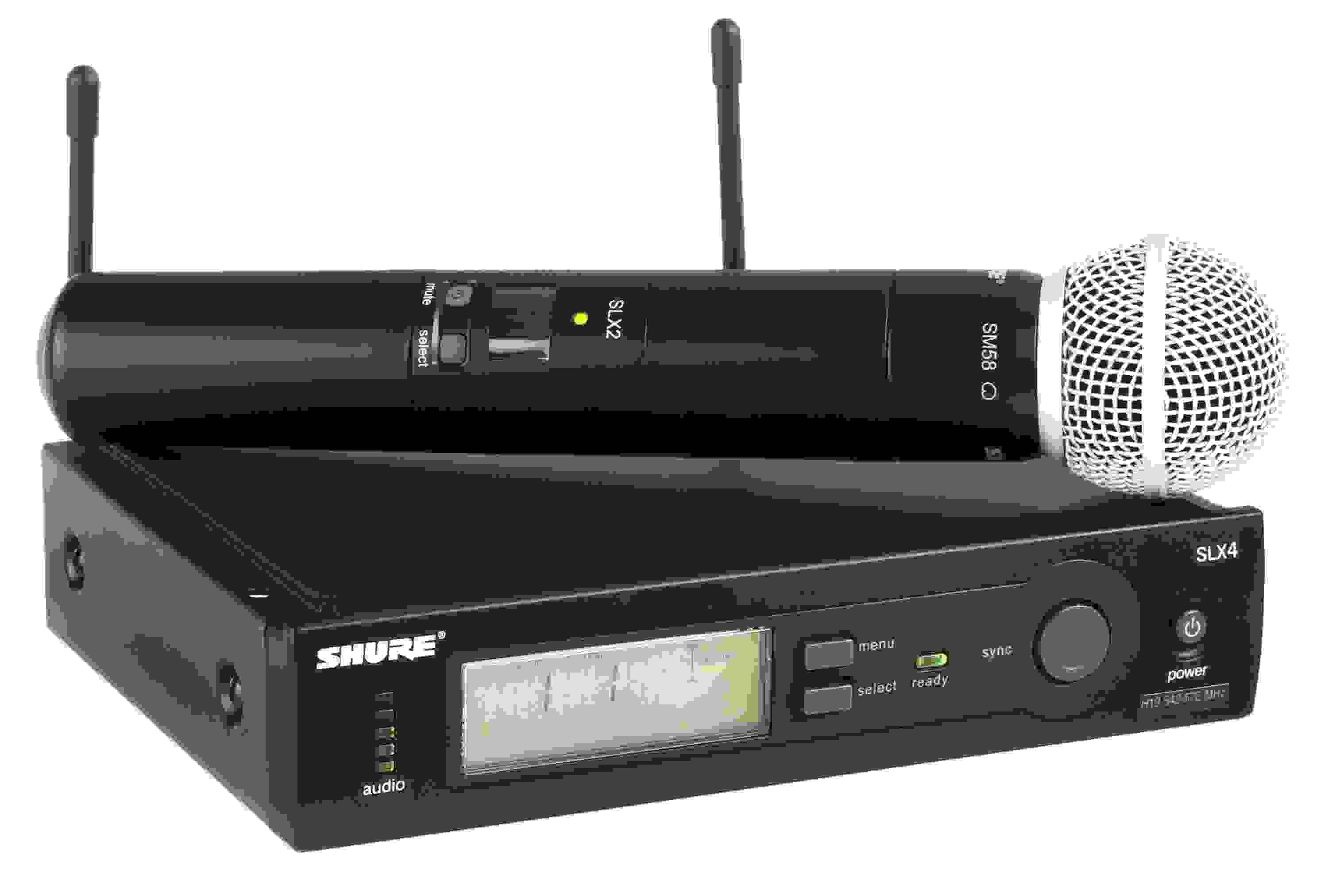 Shure SLX24/SM58 Handheld Wireless Microphone System - H19 Band | Sweetwater