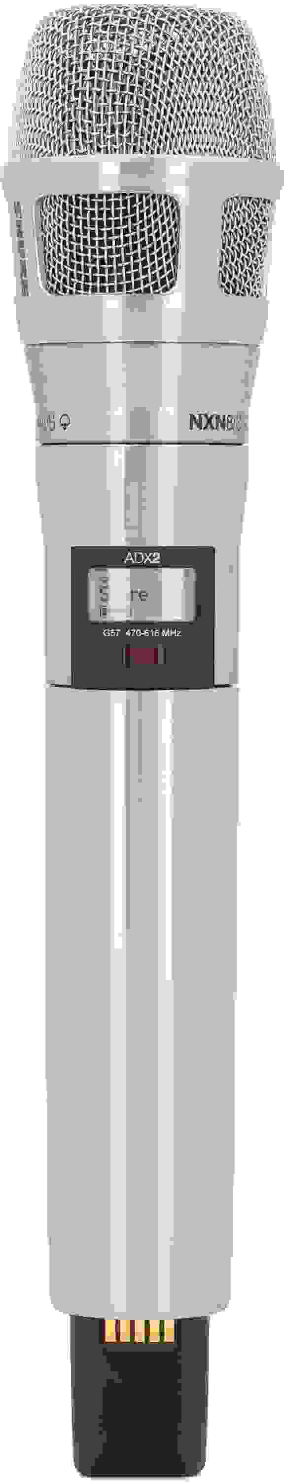 Shure ADX2/Nexadyne Wireless Handheld Microphone Transmitter - Nickel ...