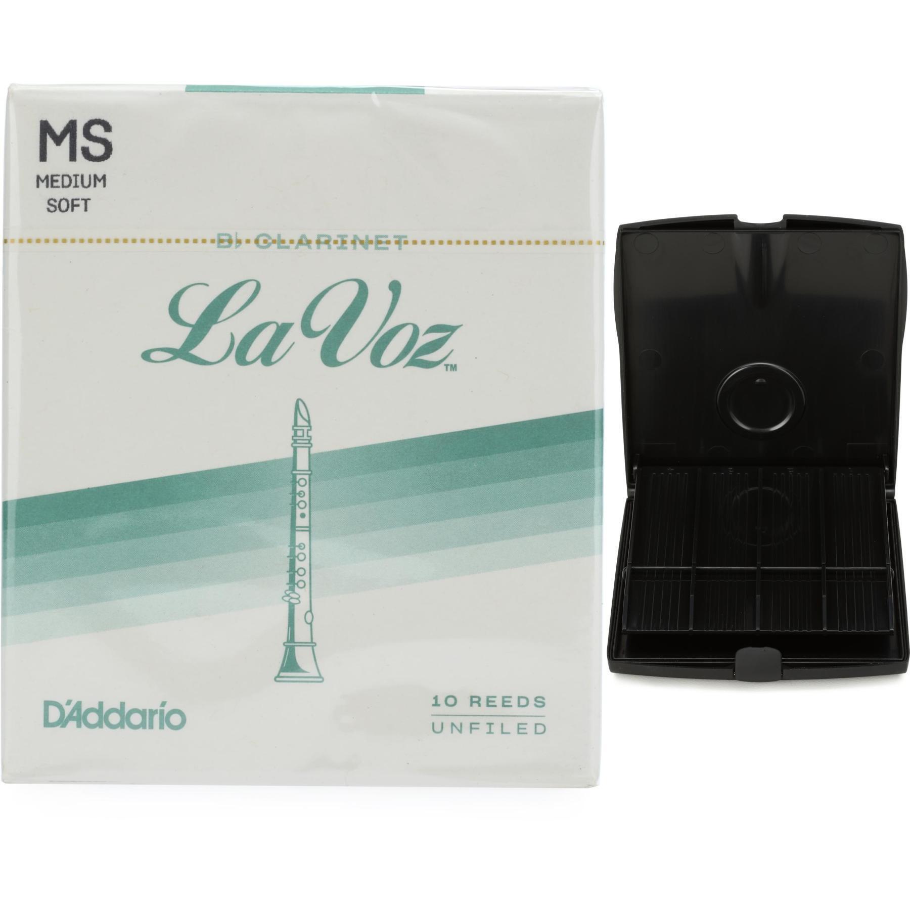 D'Addario La Voz Bb Clarinet Reeds (10-pack) with Reed Vitalizer ...