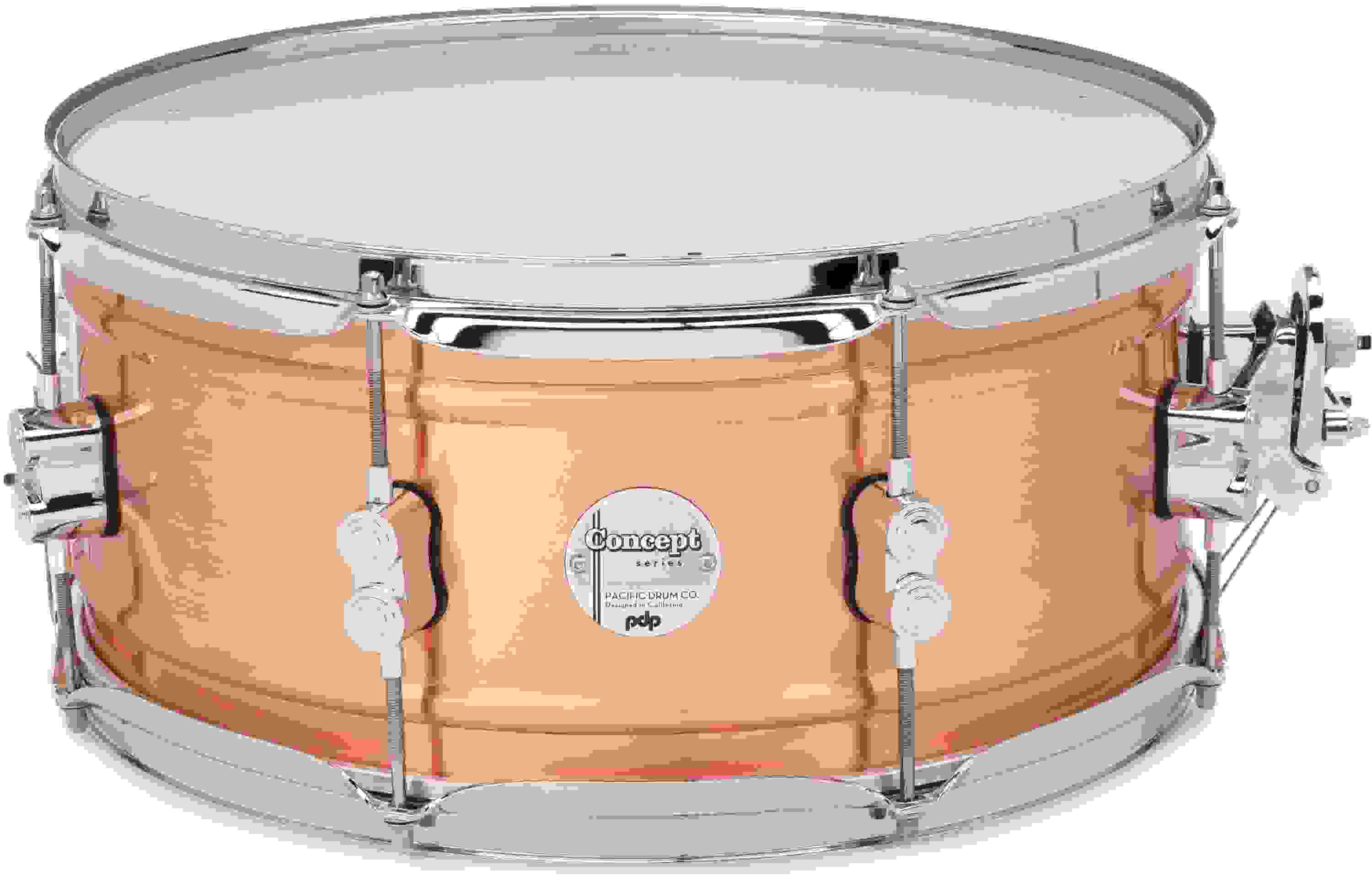 PDP Concept Copper Snare Drum - 6.5 x 14-inch - Natural Brushed Copper ...